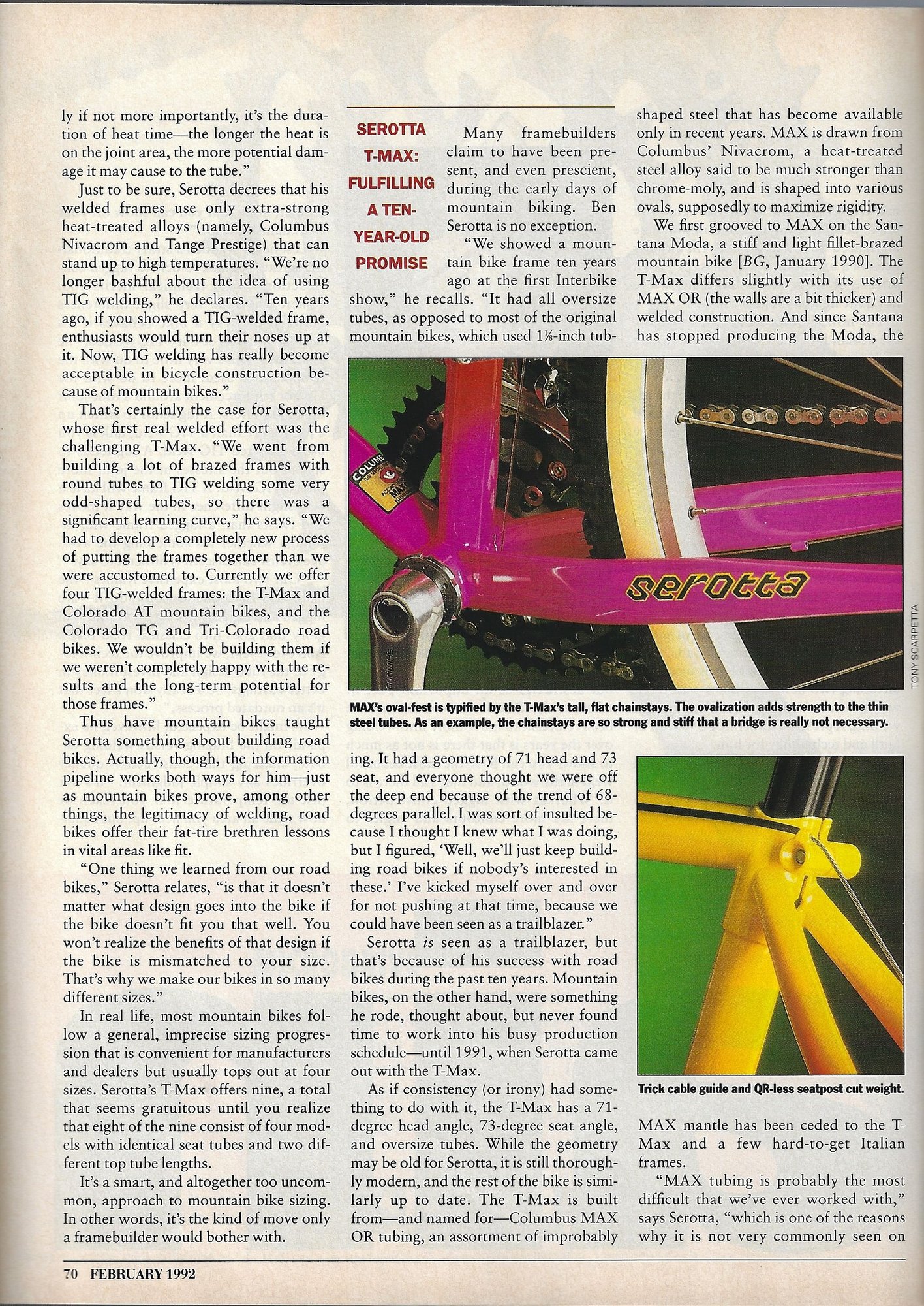 Bike Forums - Road Test/Bike Review (1992) Mountain Bike Design ...