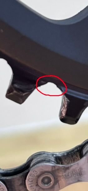 New GRX 600 chainring looks damaged after one ride - Bike Forums