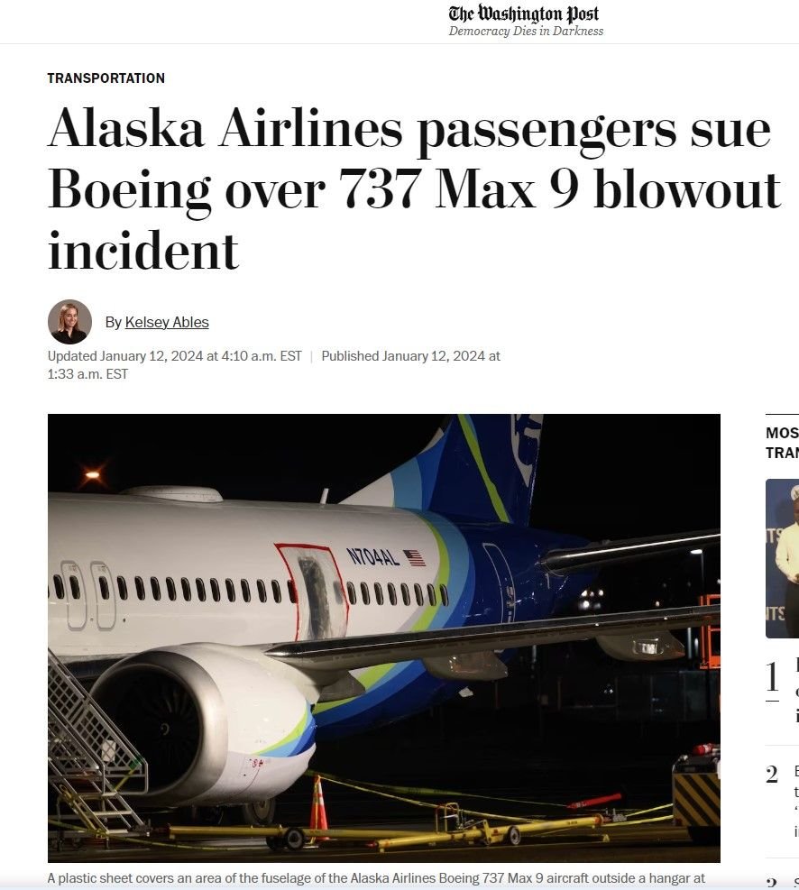 Alaska Airlines 737-900 MAX loses a door in-flight out of PDX - Page 42 ...
