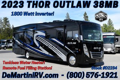 2023 Thor Outlaw 38MB Toy Hauler - 7.3L V8 350hp - 1800w Inv for Sale ...