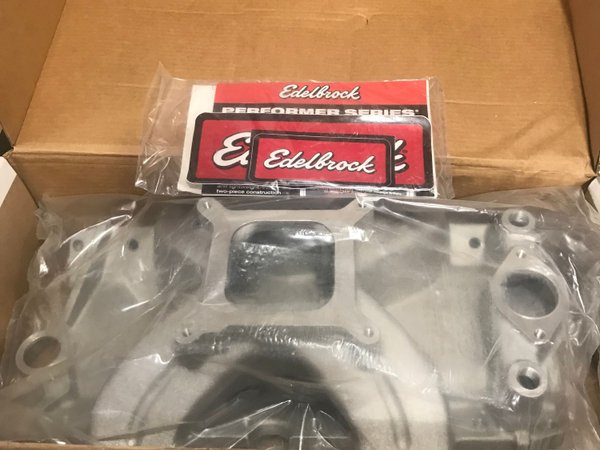 New Edelbrock Victor Jr. 2967 Aluminum Intake For SBC for Sale in Galax ...