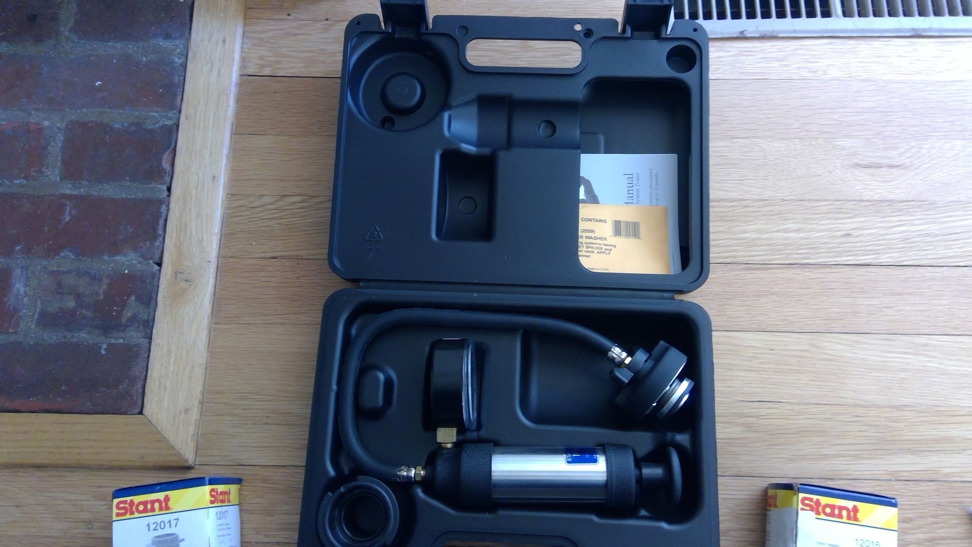 Stant Cooling System Pressure Tester + Adapters (12017 and 12016 ...