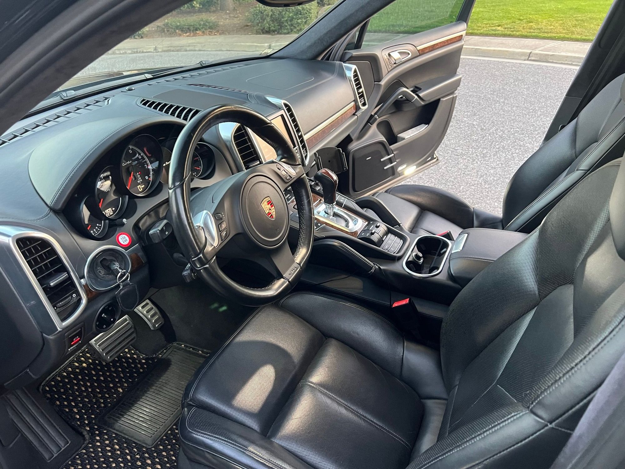 2011 Porsche 958 Cayenne Turbo, with PTV+ and PDCC. Black on Black, CA ...