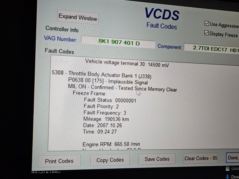 Audi A5 2.7 tdi , 4332 - Check Coding of ECUs on Powertrain Data Bus ...