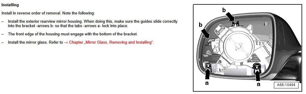 side mirror replacement? - AudiWorld Forums