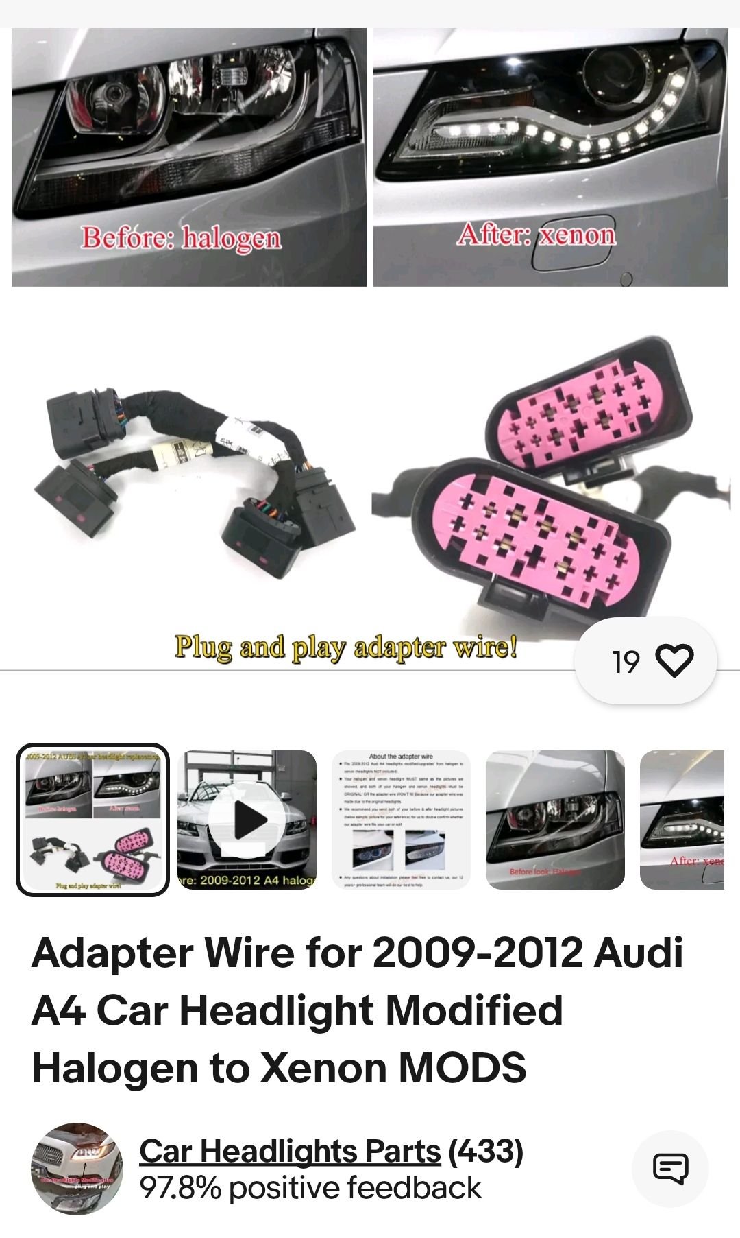 Halogen to Xenon headlight conversion - AudiWorld Forums