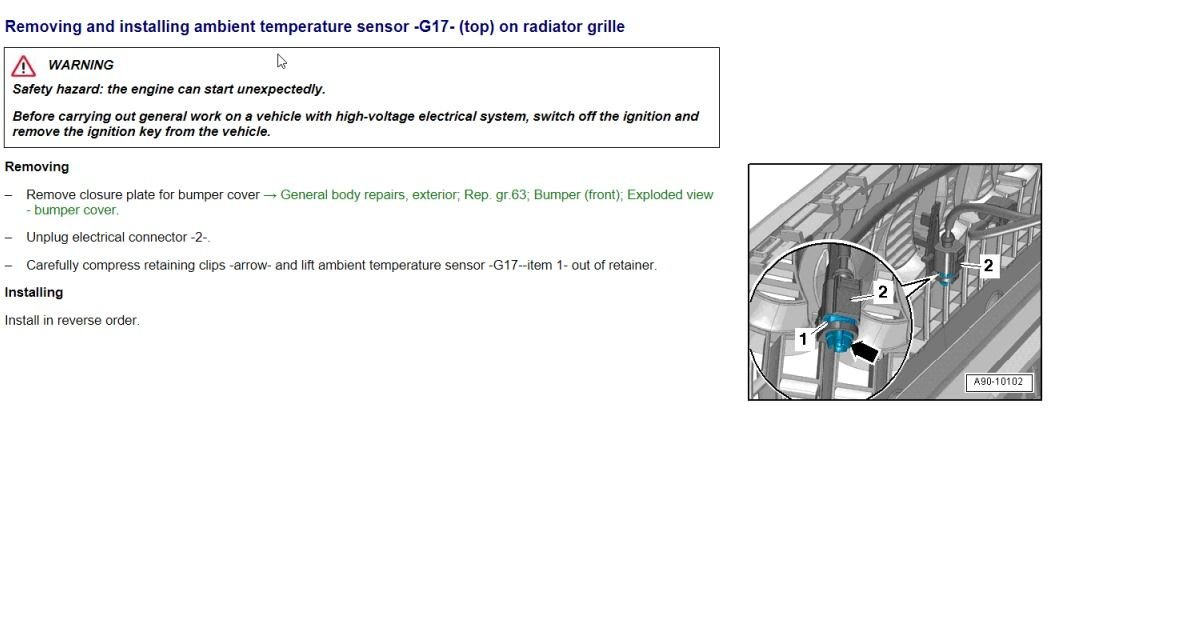 Audi Q5 2012 - faulty temperature sensor - AudiWorld Forums