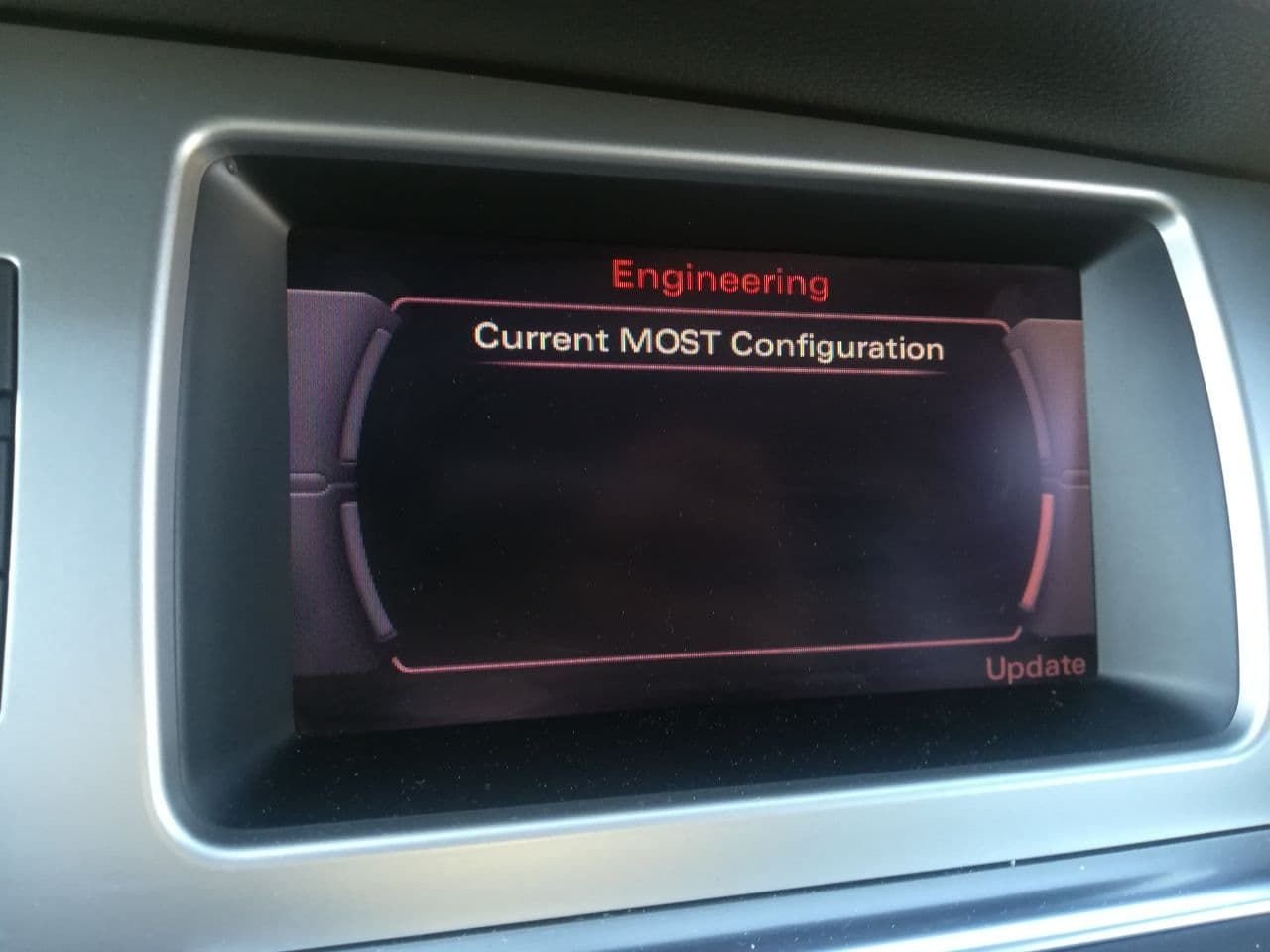 MMI Update Engineering menu not yet initialized - AudiWorld Forums