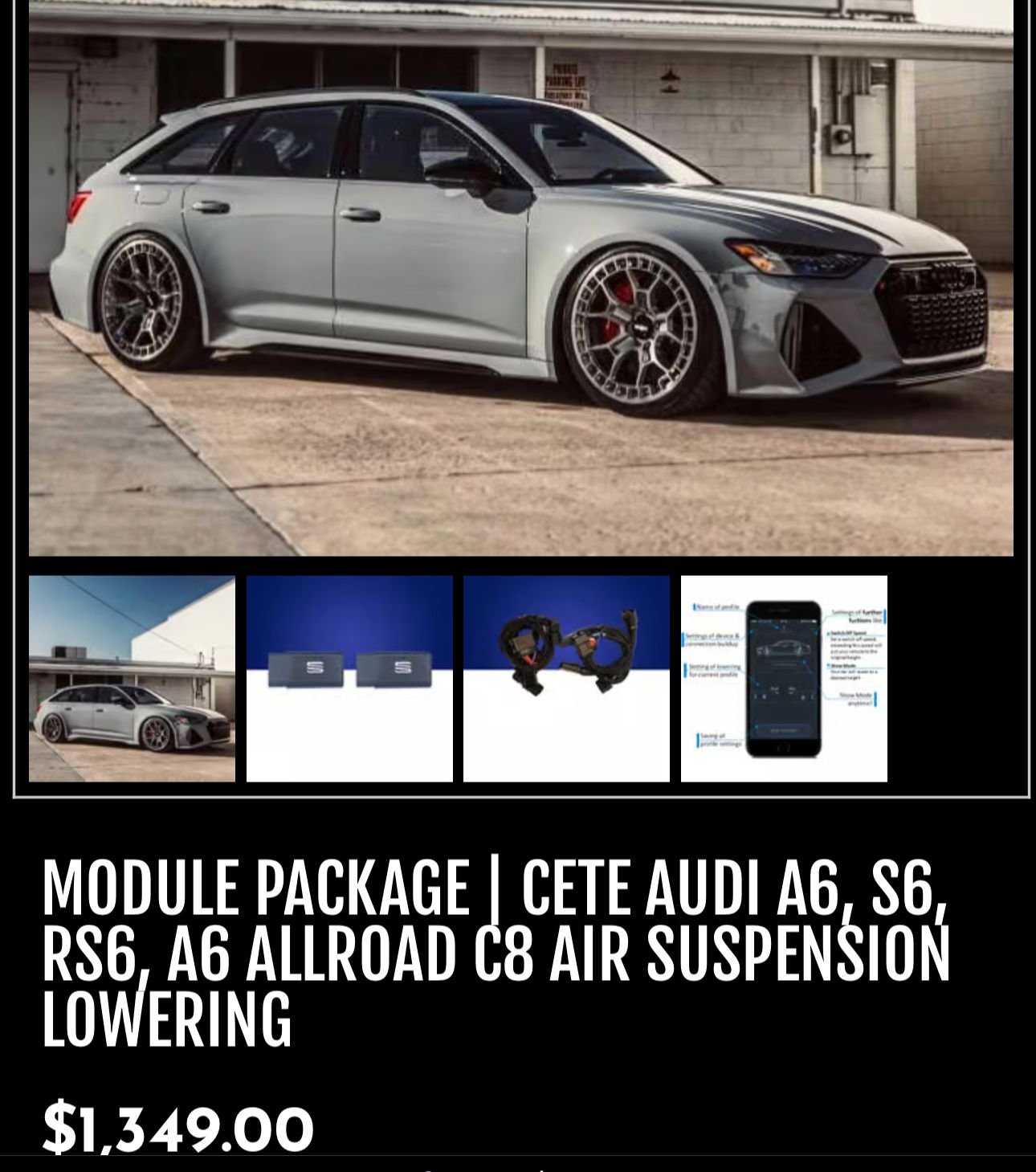 CETE AUDI A6, S6, RS6, A6 ALLROAD AIR C8 SUSPENSION LOWERING - AudiWorld Forums