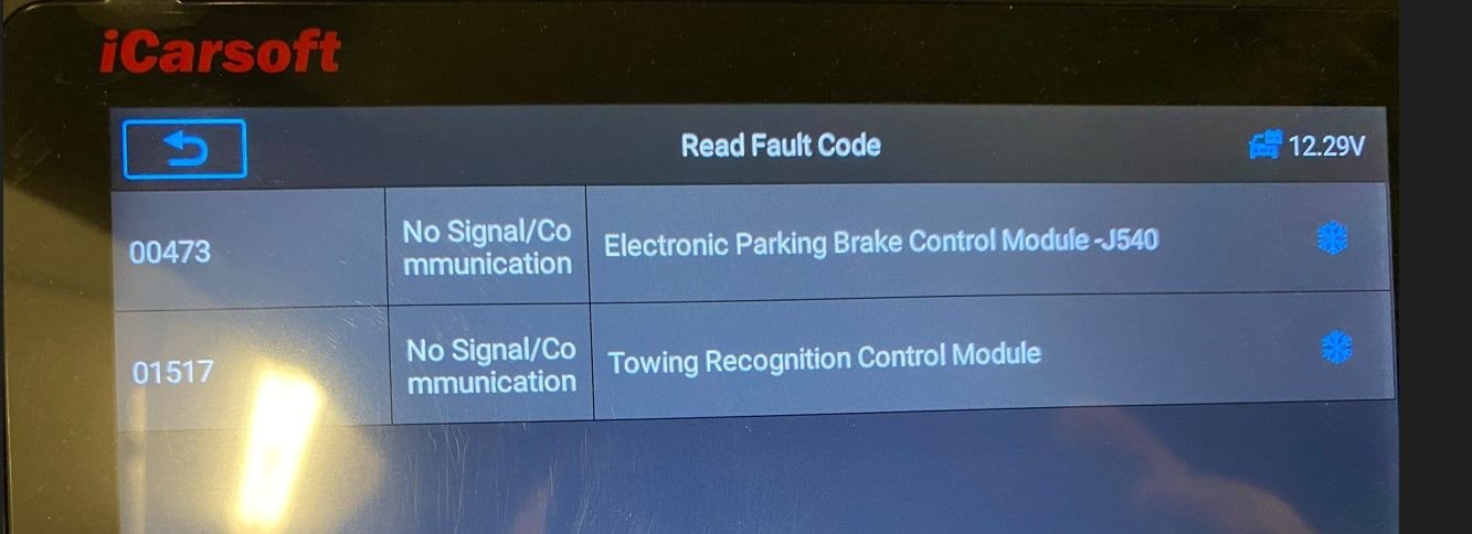 SE: Several error codes appeared on my A6 C6 2007, need help ...
