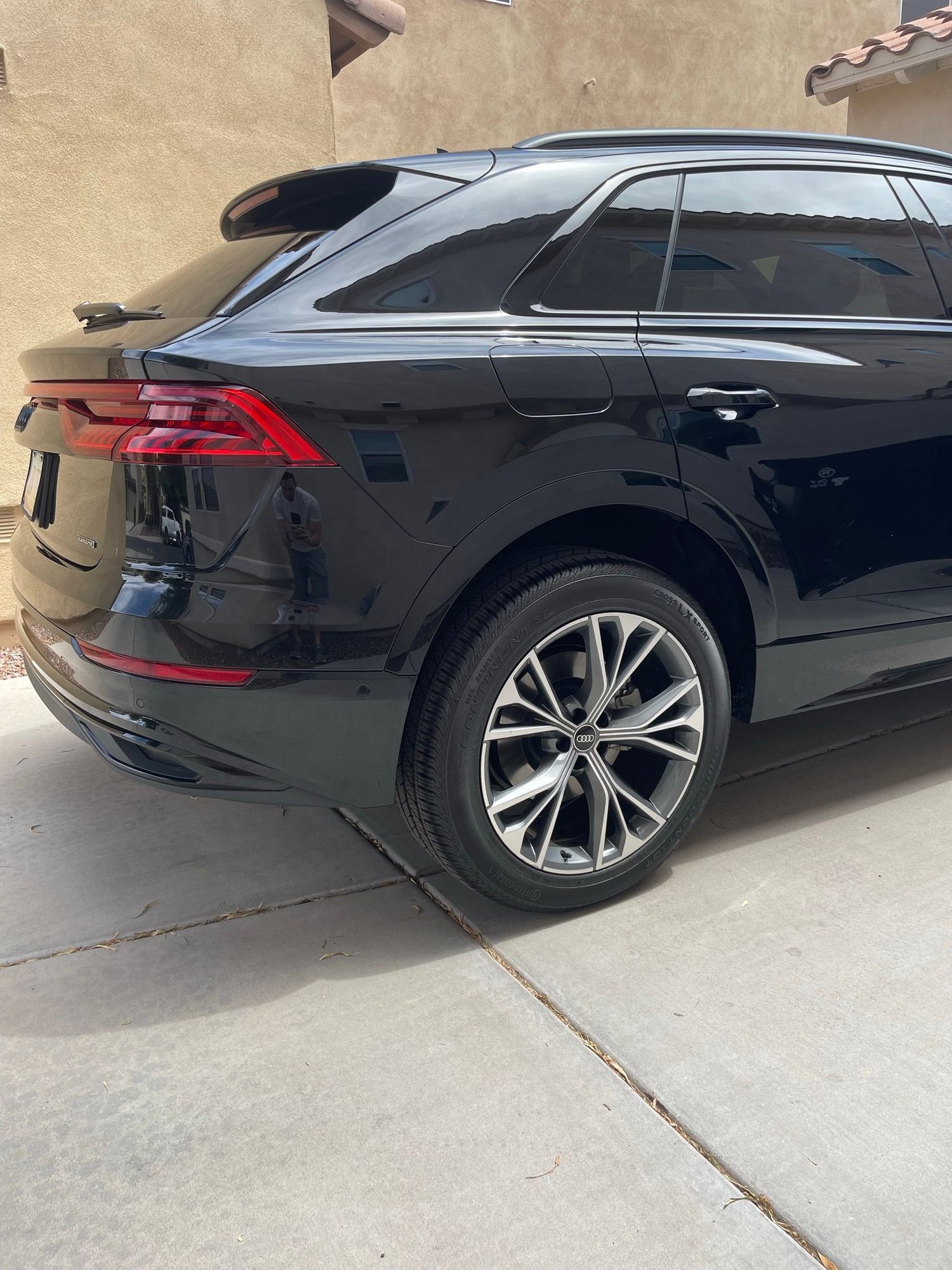 2021 Audi Q8 21 Inch Stock OEM Wheels & Cross Contact LX Sport Tires ...