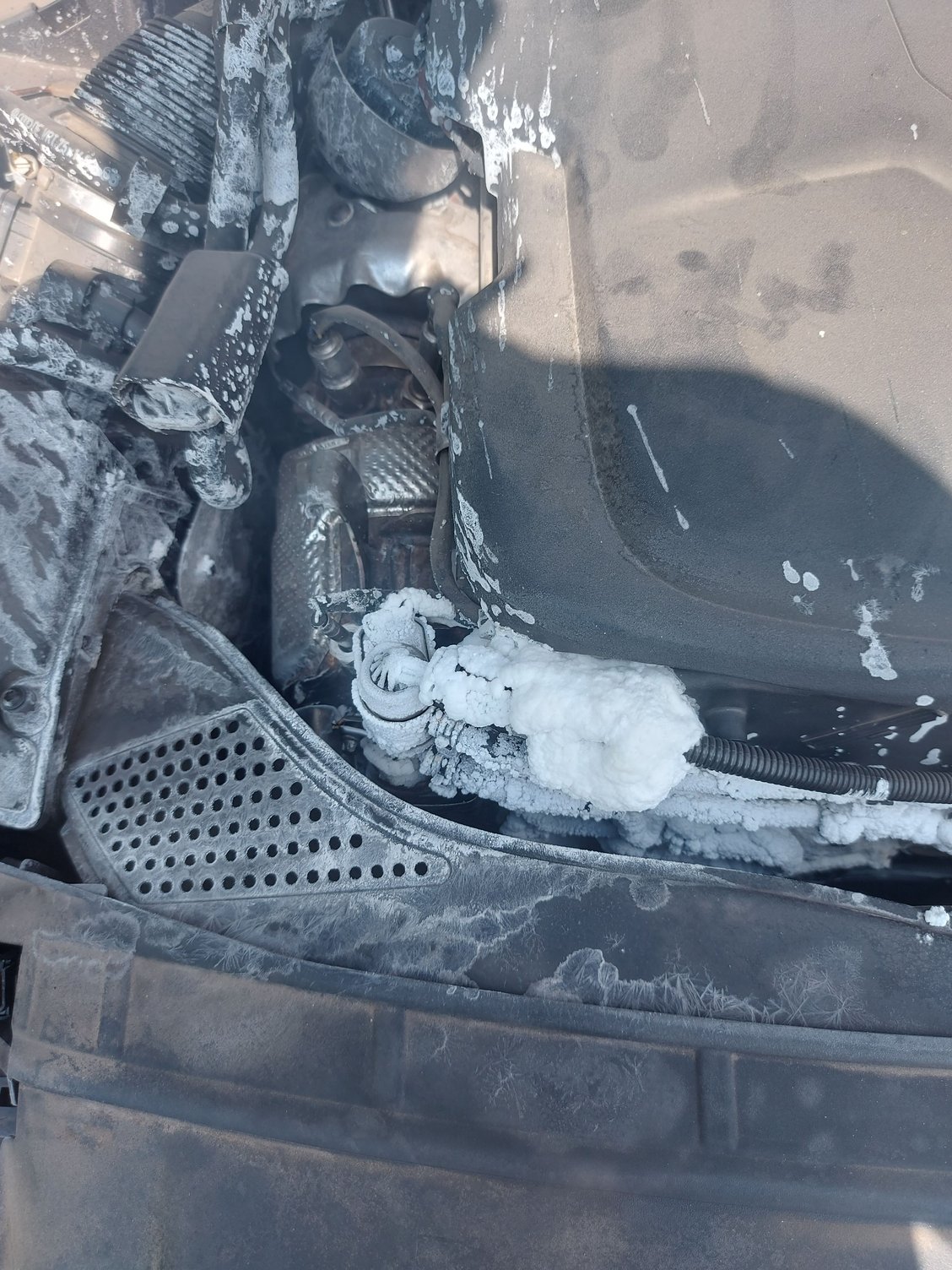 BG: 2.0 diesel Quattro white residue engine bay leak - AudiWorld Forums
