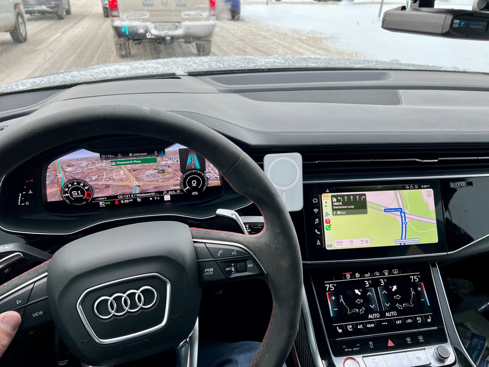 Anyone notice that OEM Nav and CarPlay Nav seem to battle for GPS? - AudiWorld Forums