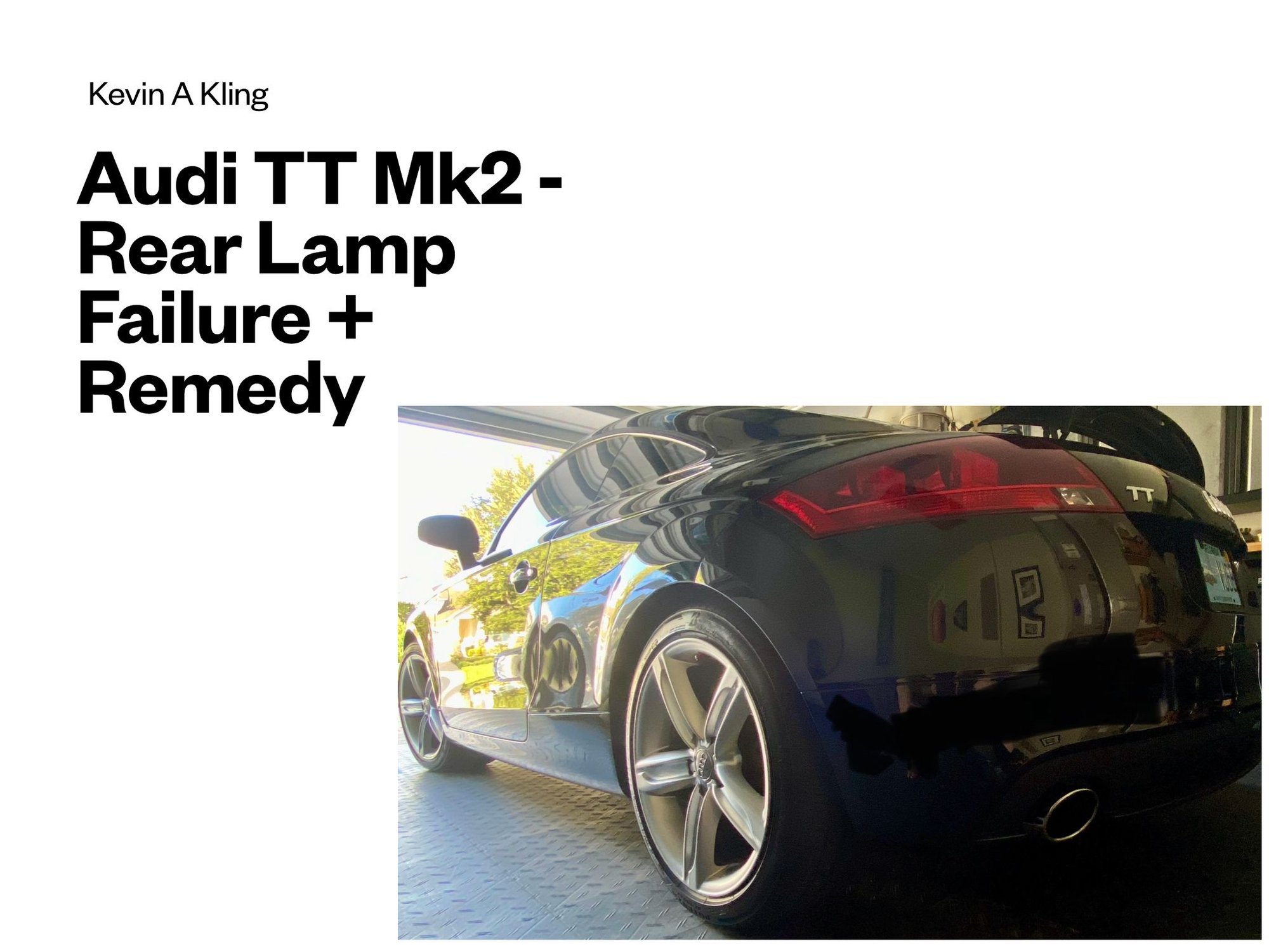 Tail light and turn light failure due to bad ground design - AudiWorld ...