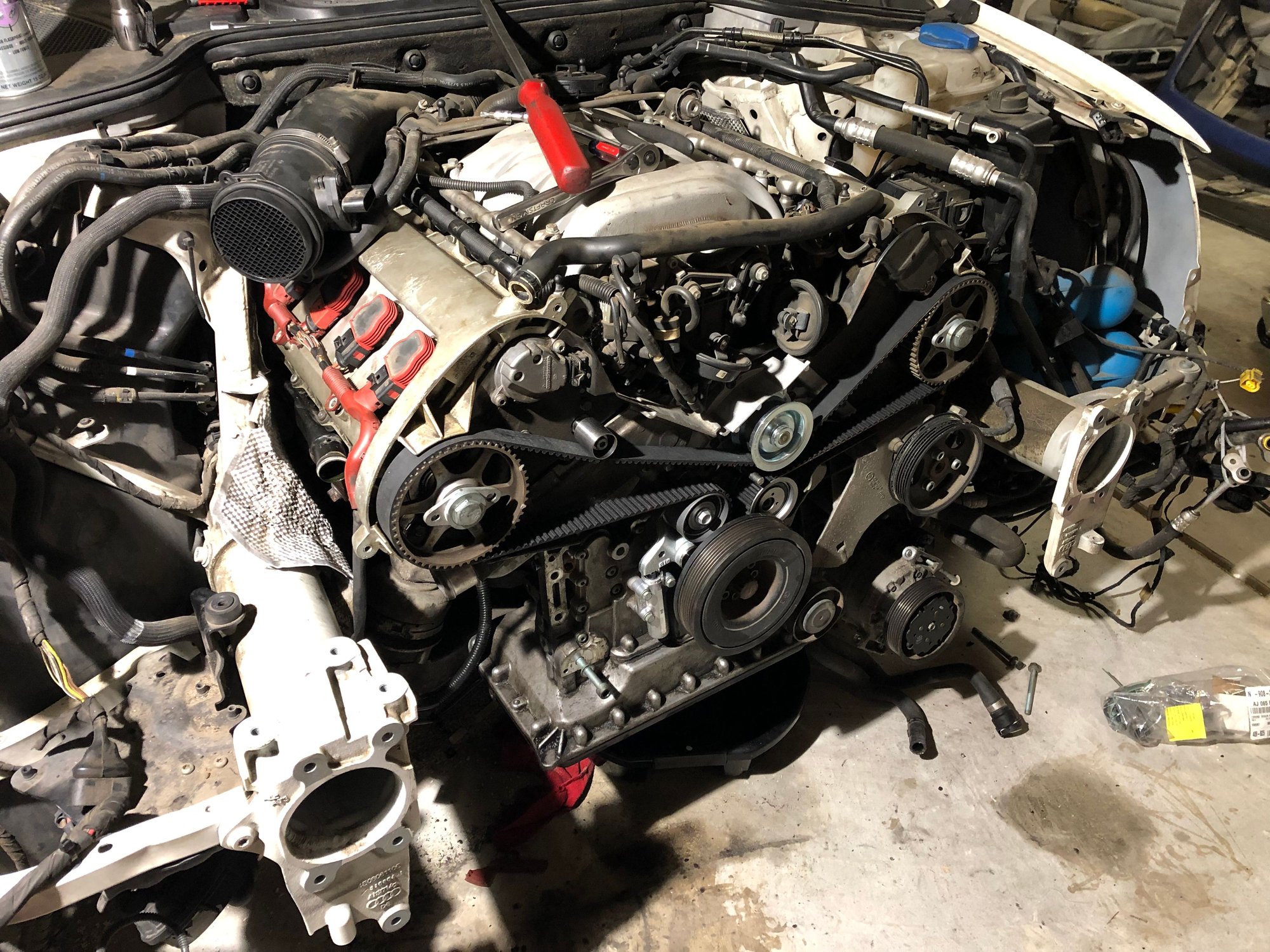 Timing Belt, Water Pump, T-Stat, Coolant Pipe, Oil Filter Housing, VC ...