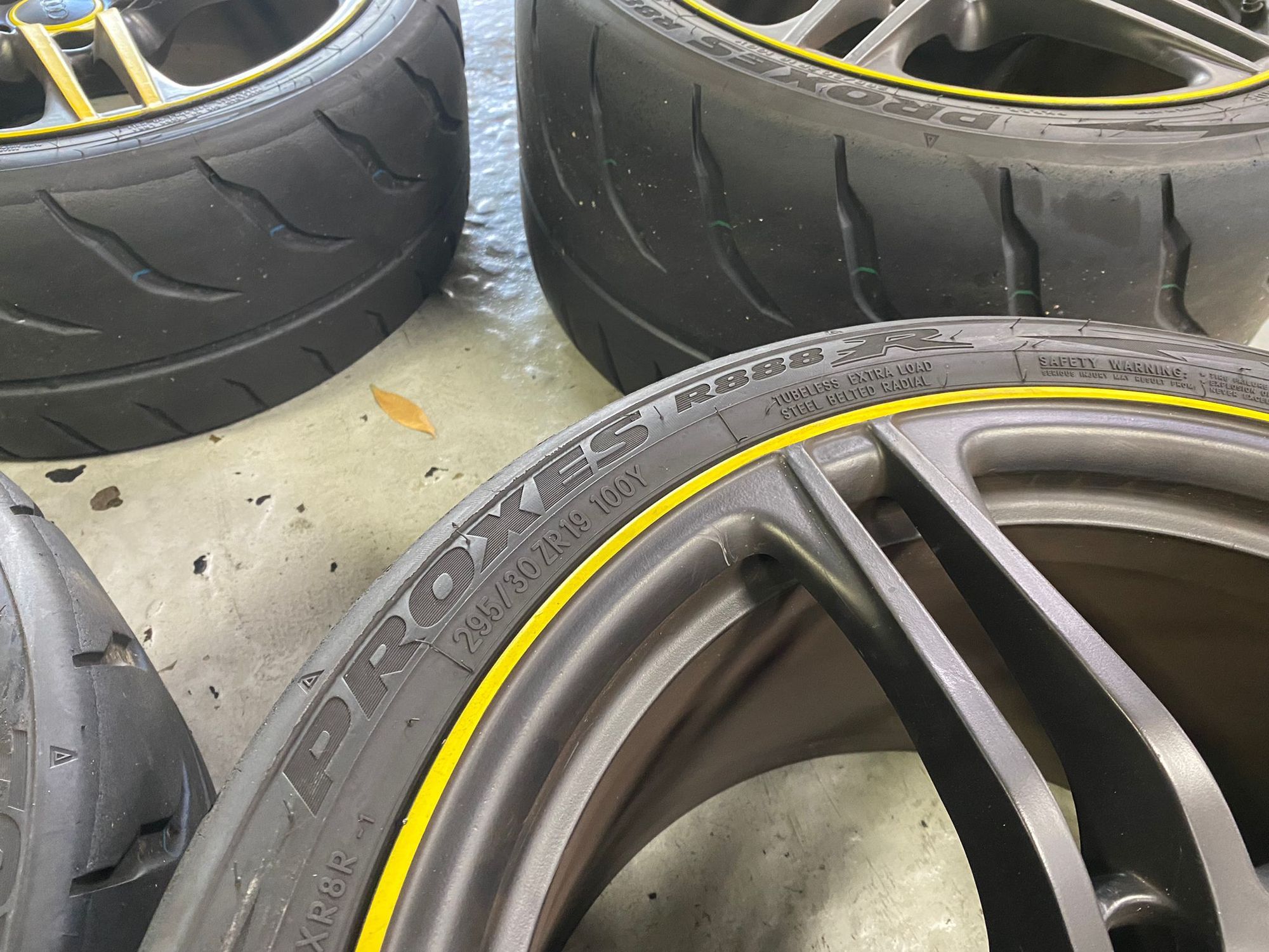 OEM R8 wheels with Toyo R888 tires - AudiWorld Forums
