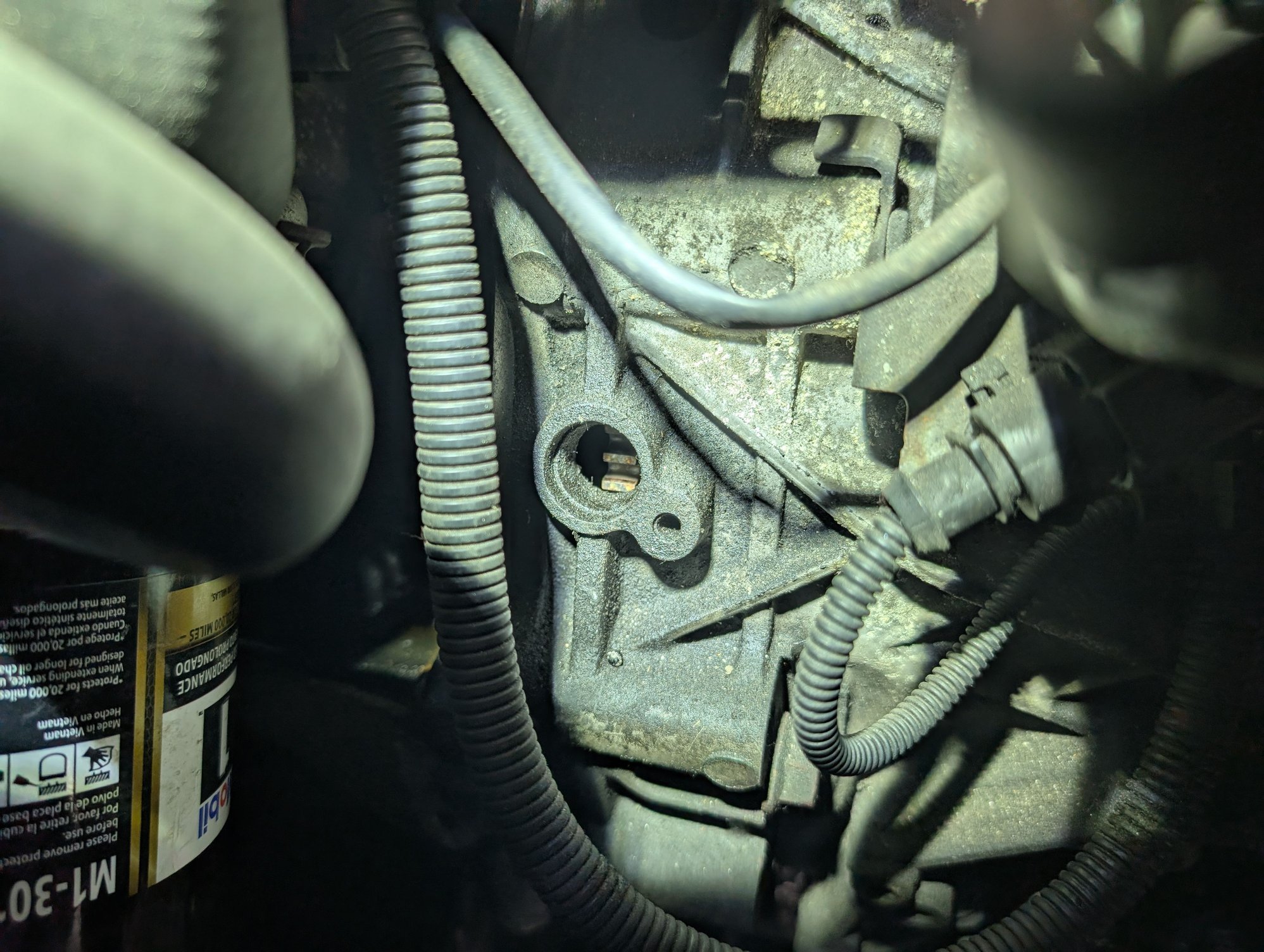 Hole in the engine block - am I missing a sensor? - AudiWorld Forums