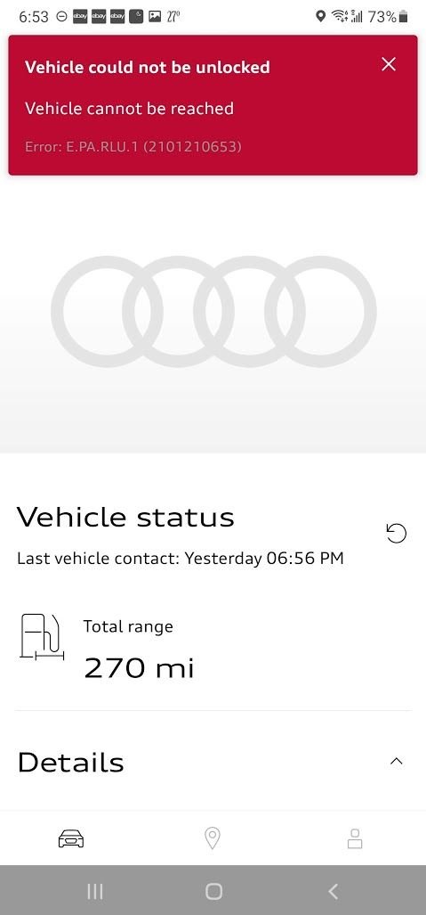 Audi Connect not working last 2 days - AudiWorld Forums