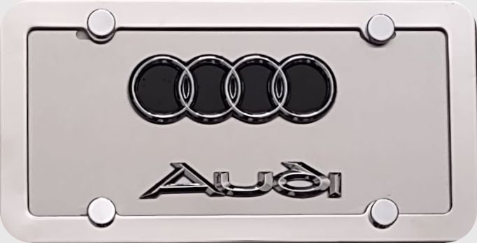AUDI 3D FRONT LICENSE PLATE - AudiWorld Forums