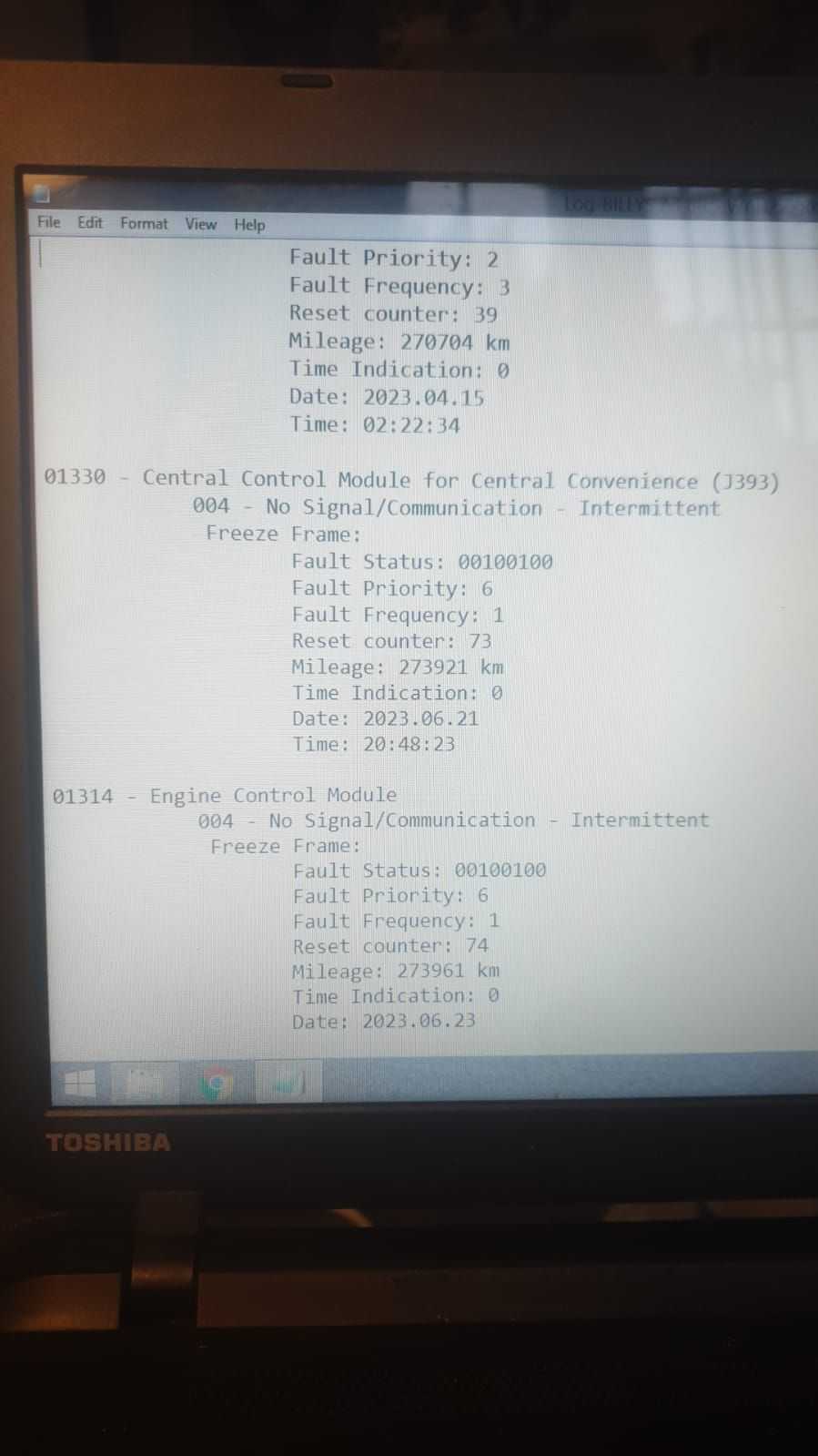 Error 01330 - Central Control Module (J393) - AudiWorld Forums