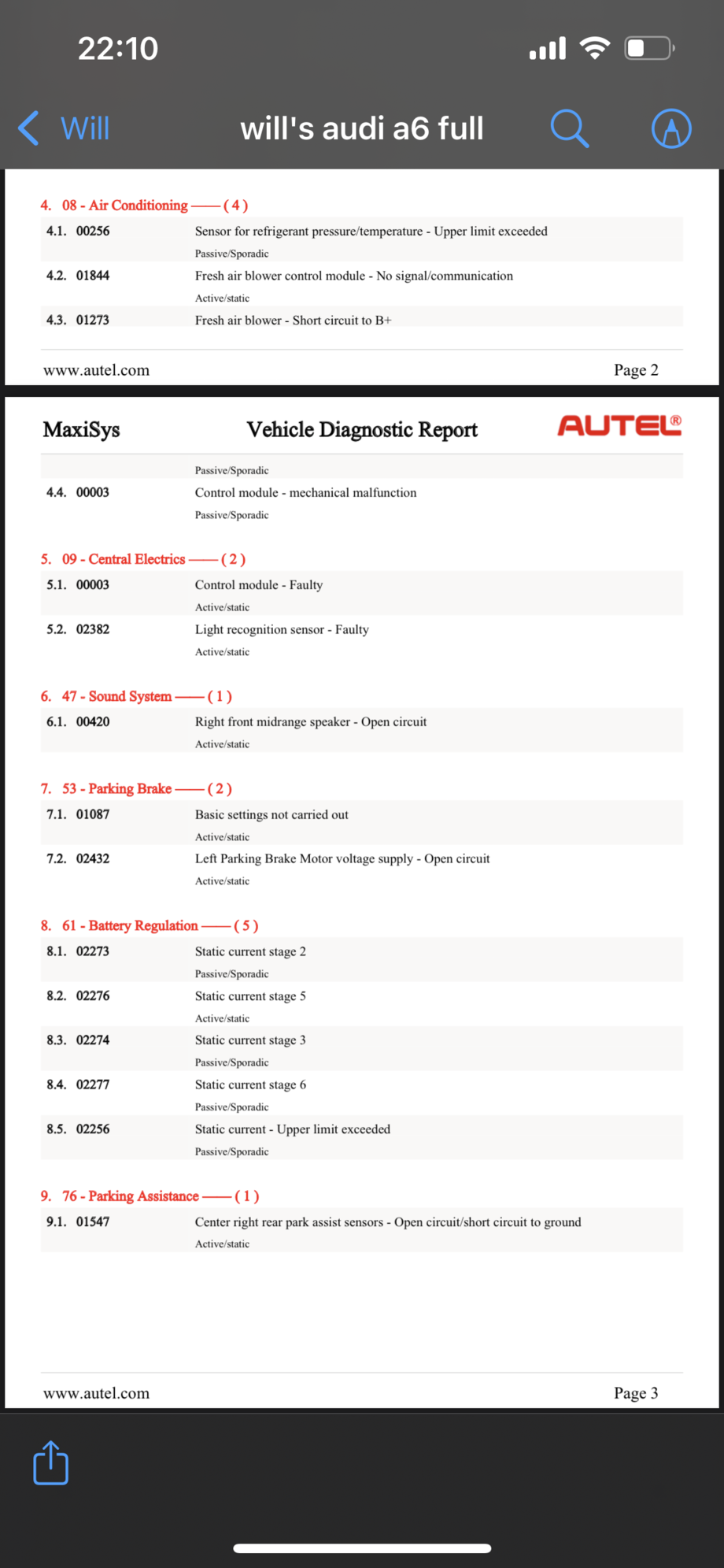 How do I fix fault codes; 00473, 01206, 00003 - AudiWorld Forums