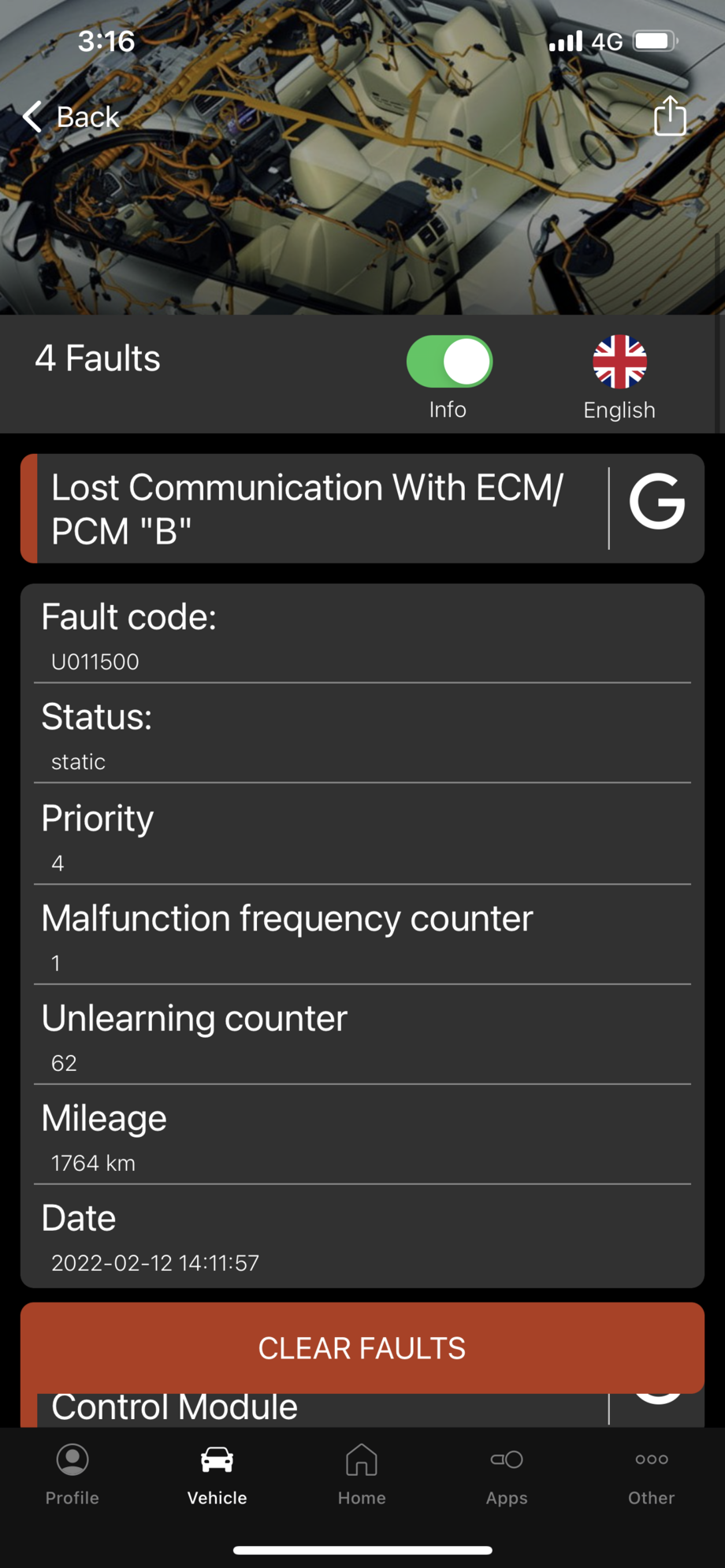 My Audi virtual Cockpit Stuck msgs and other faults shown in the ...