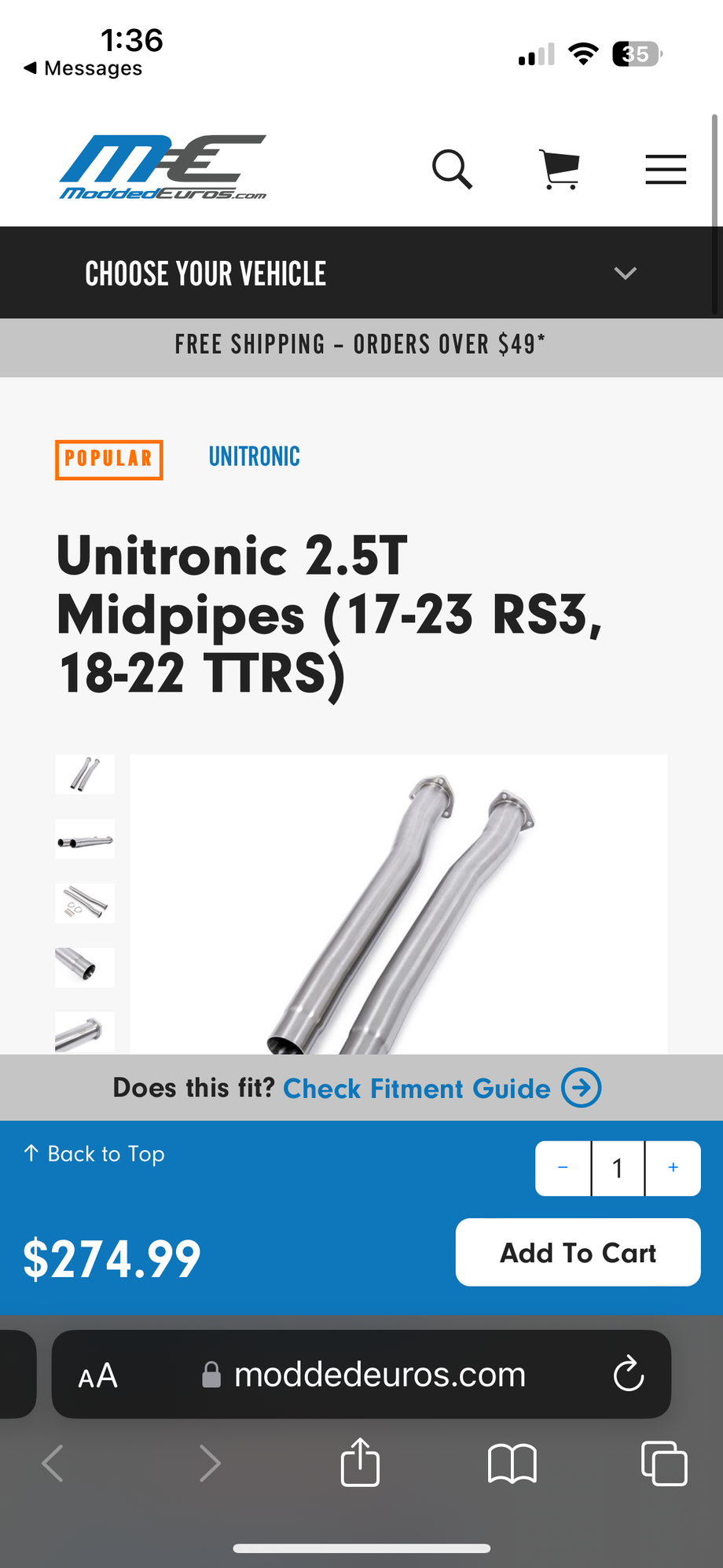 Mid pipes - AudiWorld Forums