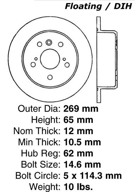 Brake/rotor manufacturer replacement specs - ClubLexus - Lexus Forum ...
