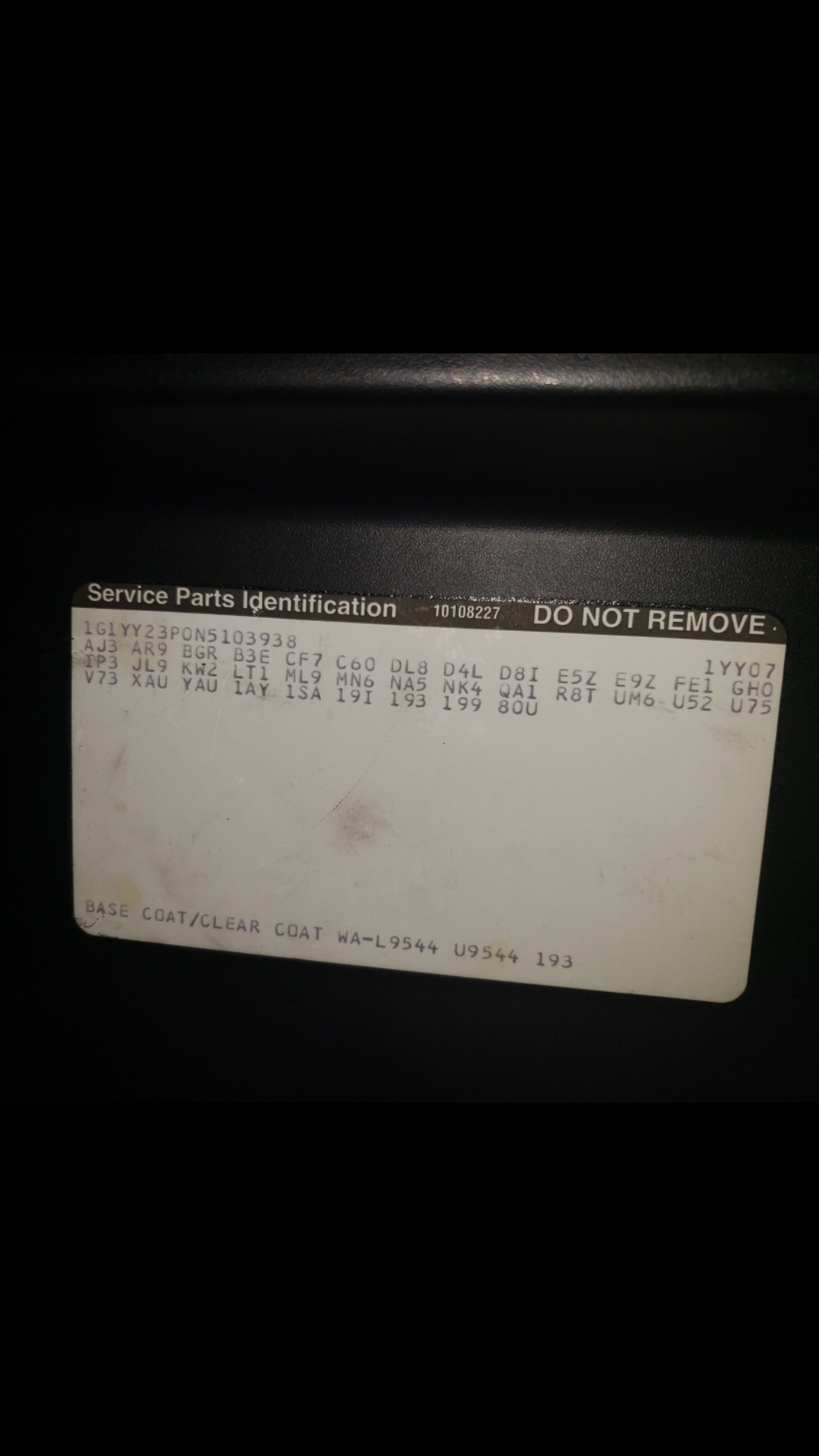 1992 GH0 RPO code - CorvetteForum - Chevrolet Corvette Forum Discussion