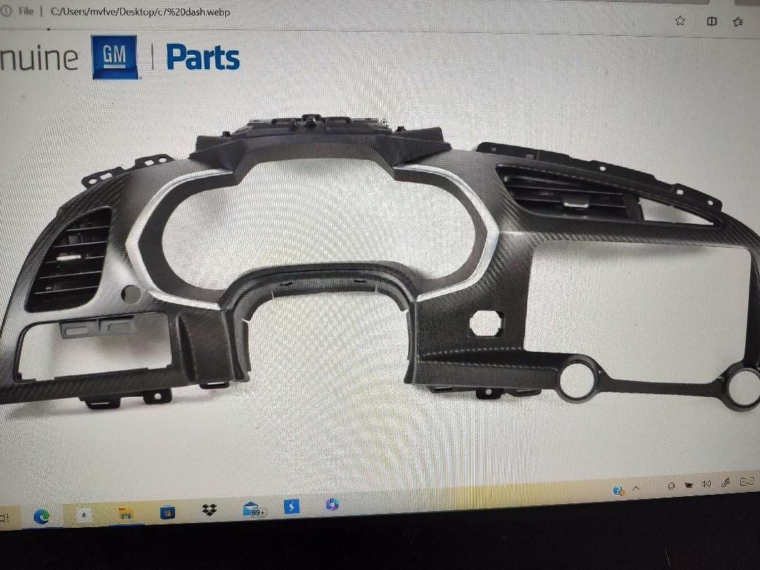 FS (For Sale) (SOLD) C7 GM 22826760 Carbon Fiber Dash, matte/stealth ...