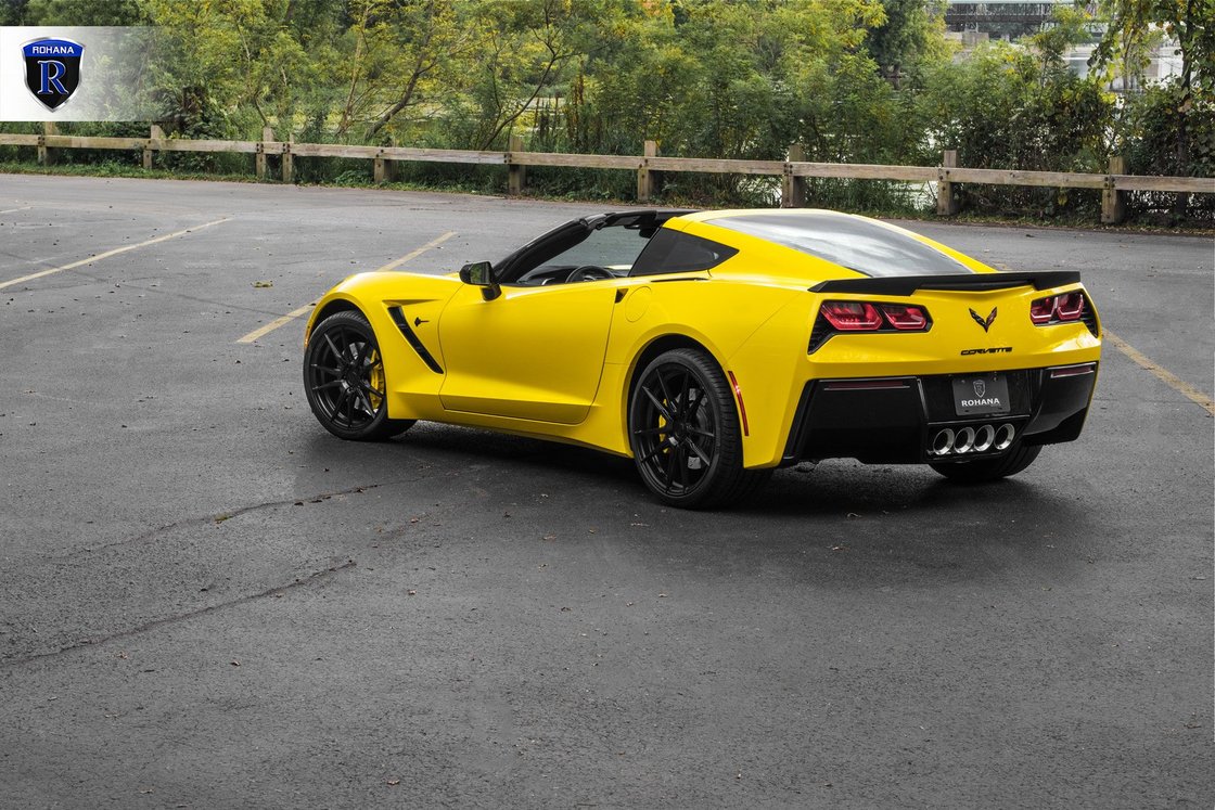 Rohana Wheels RF2 Matte Black Corvette C6 C7 Z51 Stingray 19/20 Fitment ...