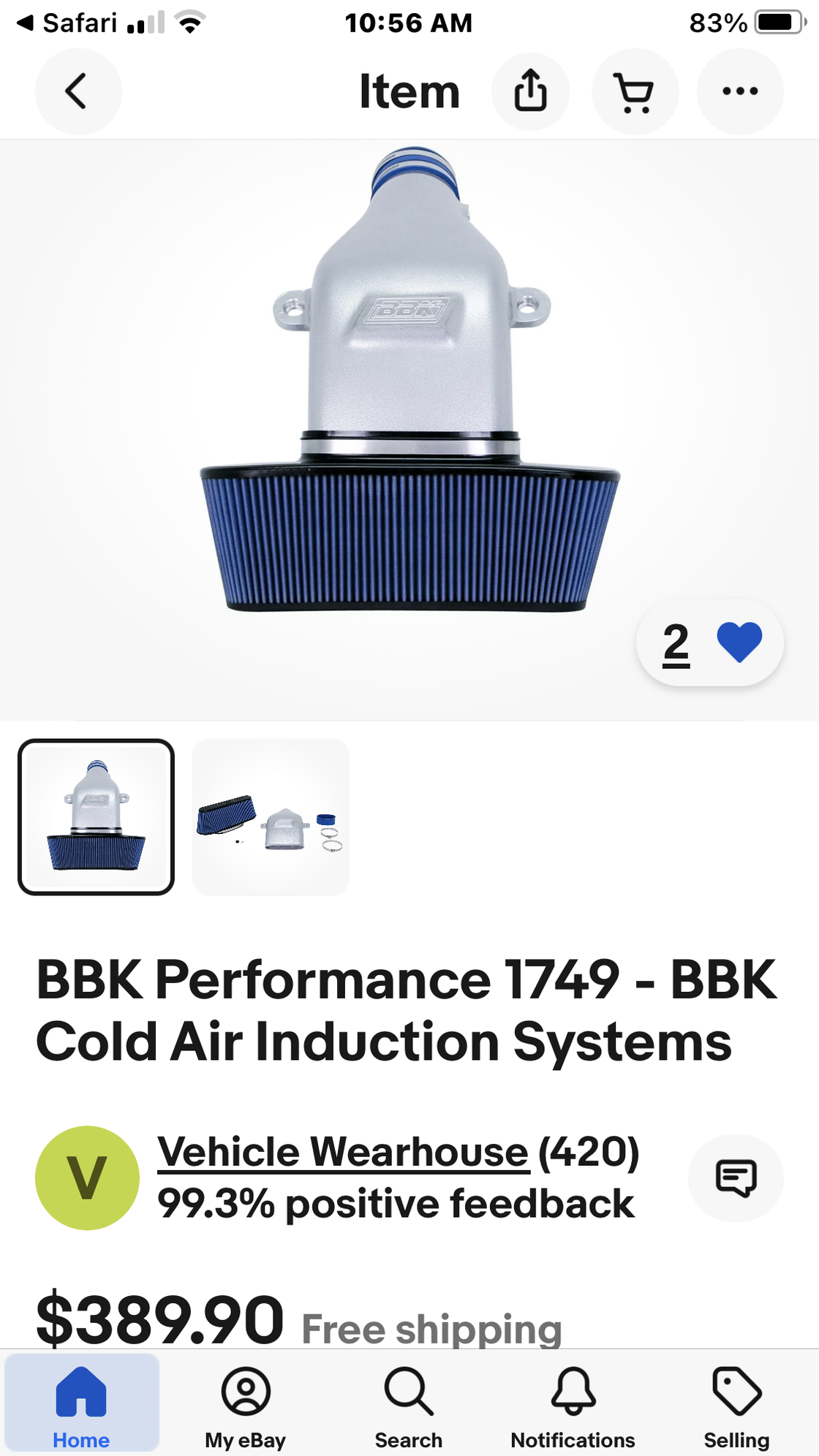 FS (For Sale) Bbk cold air intake (06-13 corvette ls3/ls7 ...