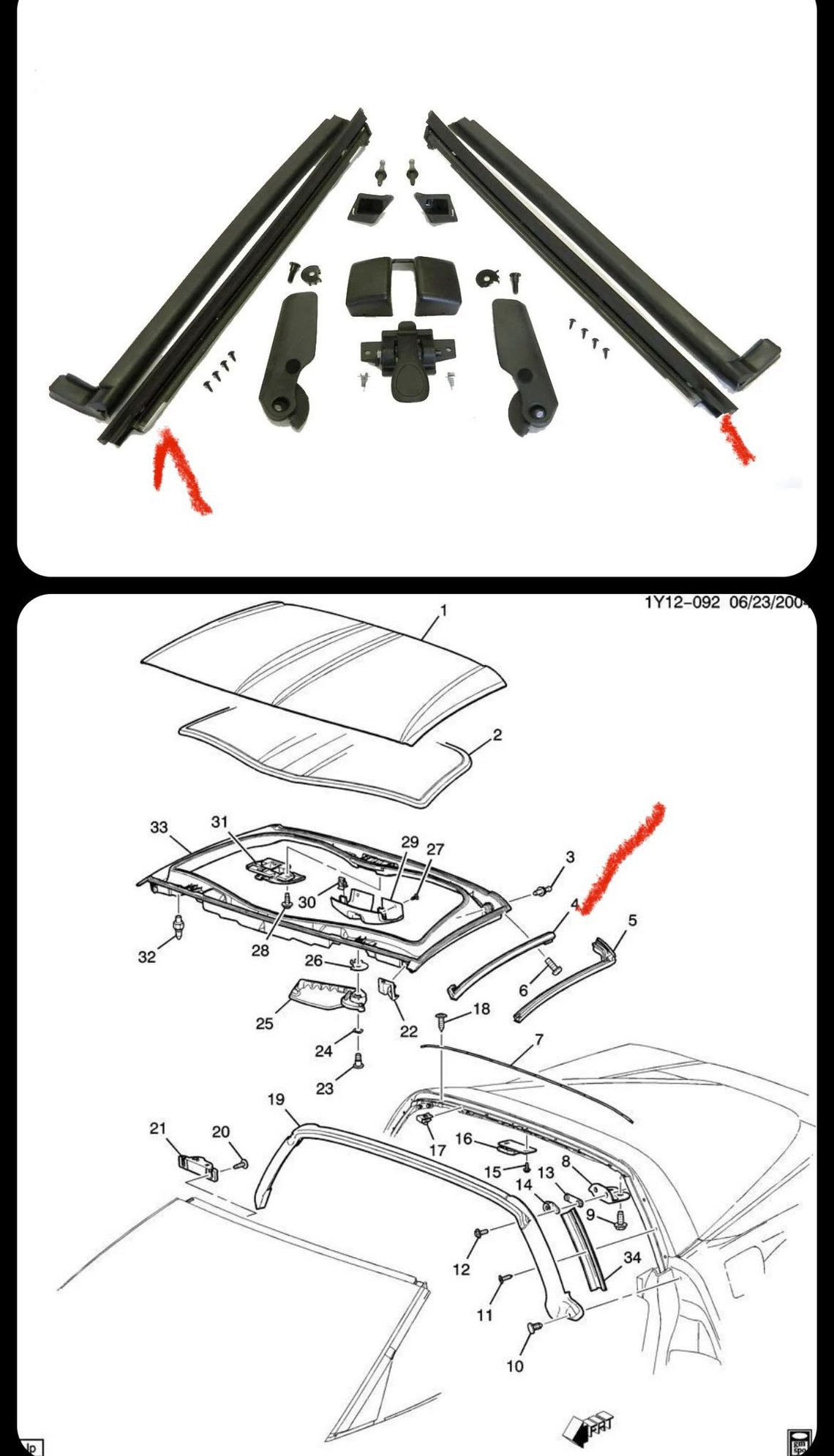 WTB (Want To Buy) Roof weatherstrip retainer - CorvetteForum ...