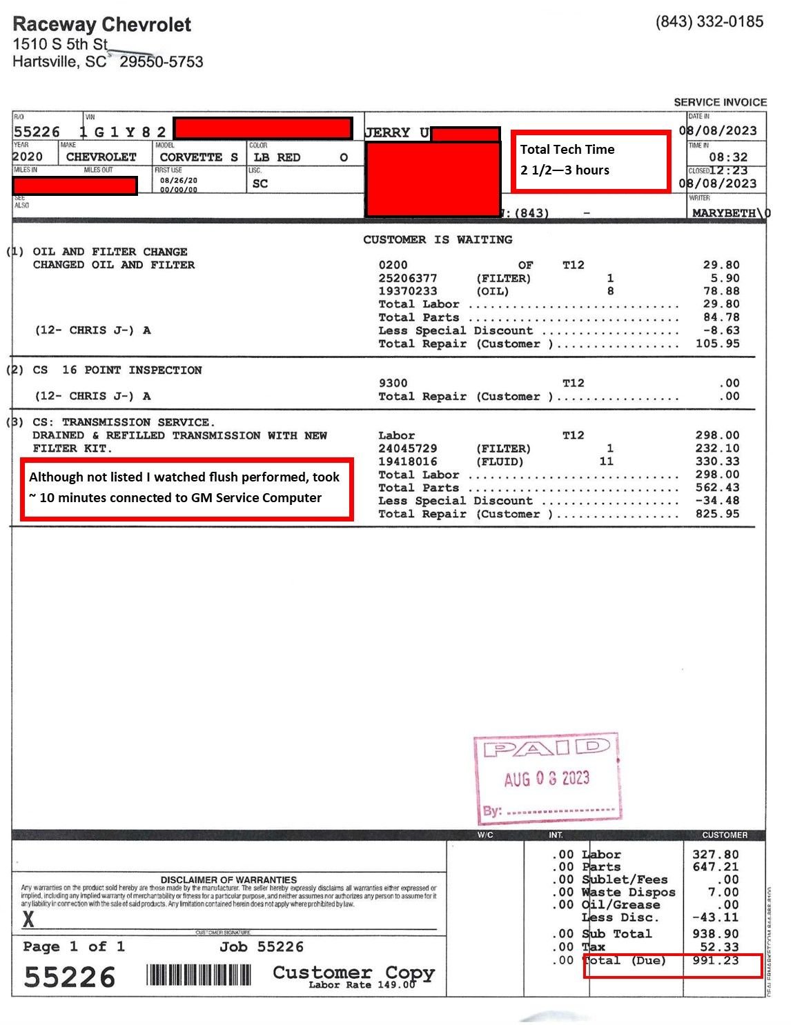 2024 C8 Maintenance - Table - CorvetteForum - Chevrolet Corvette Forum ...