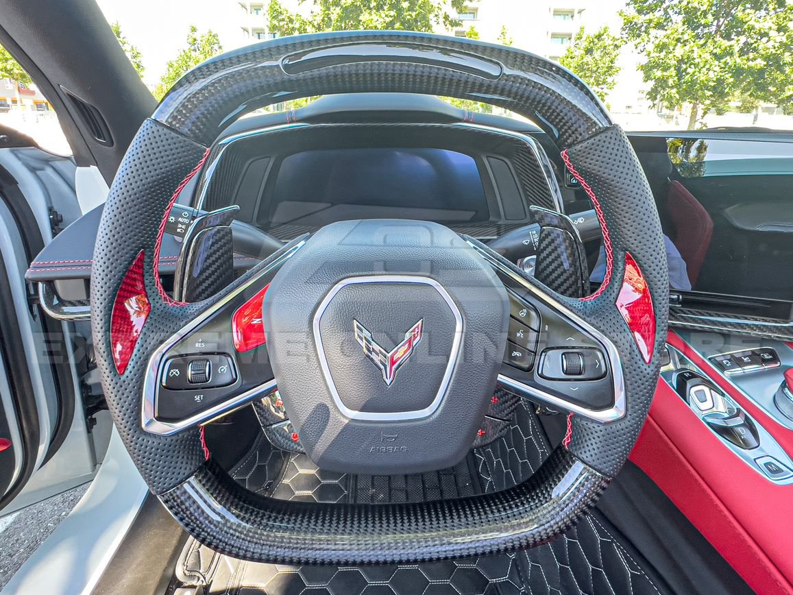 Chevrolet Corvette C8 Carbon Fiber Speedometer Gauge Cluster Cover ...