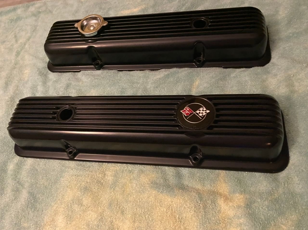FS (For Sale) Corvette L-82 LT1 satin black valve covers ...