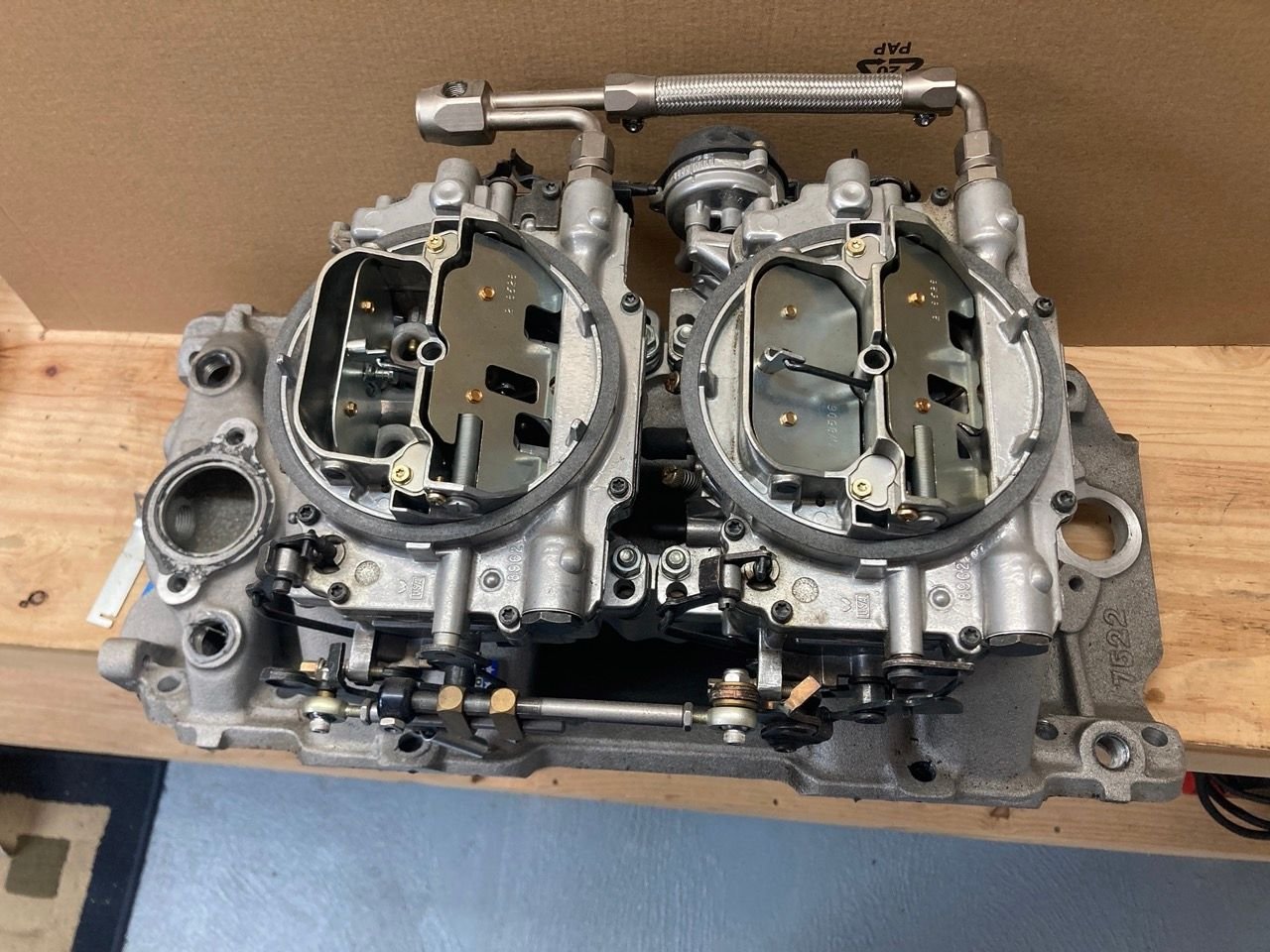 FS (For Sale) Dual quad intake + carbs for BBC rect port ...