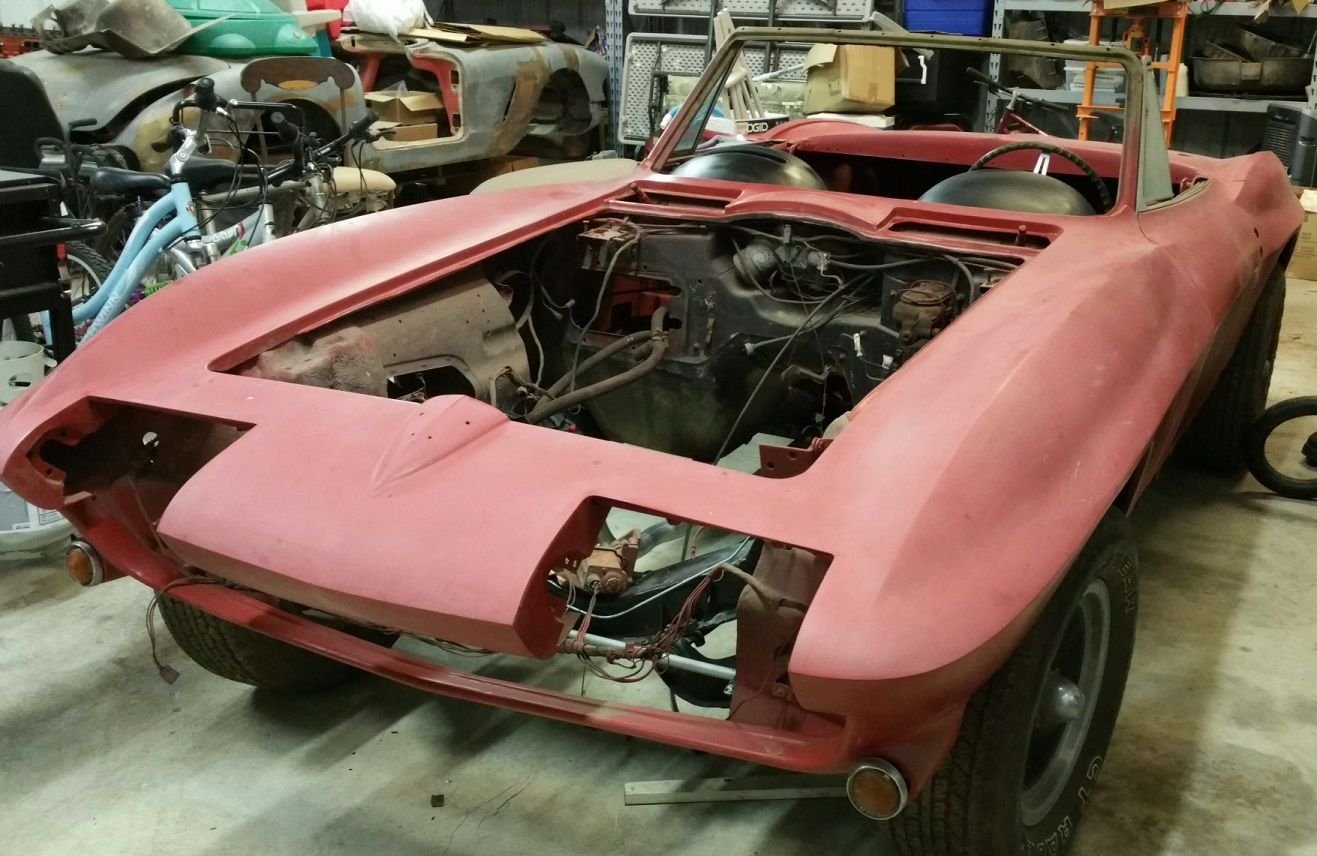 65 Body back on the frame. - CorvetteForum - Chevrolet Corvette Forum ...