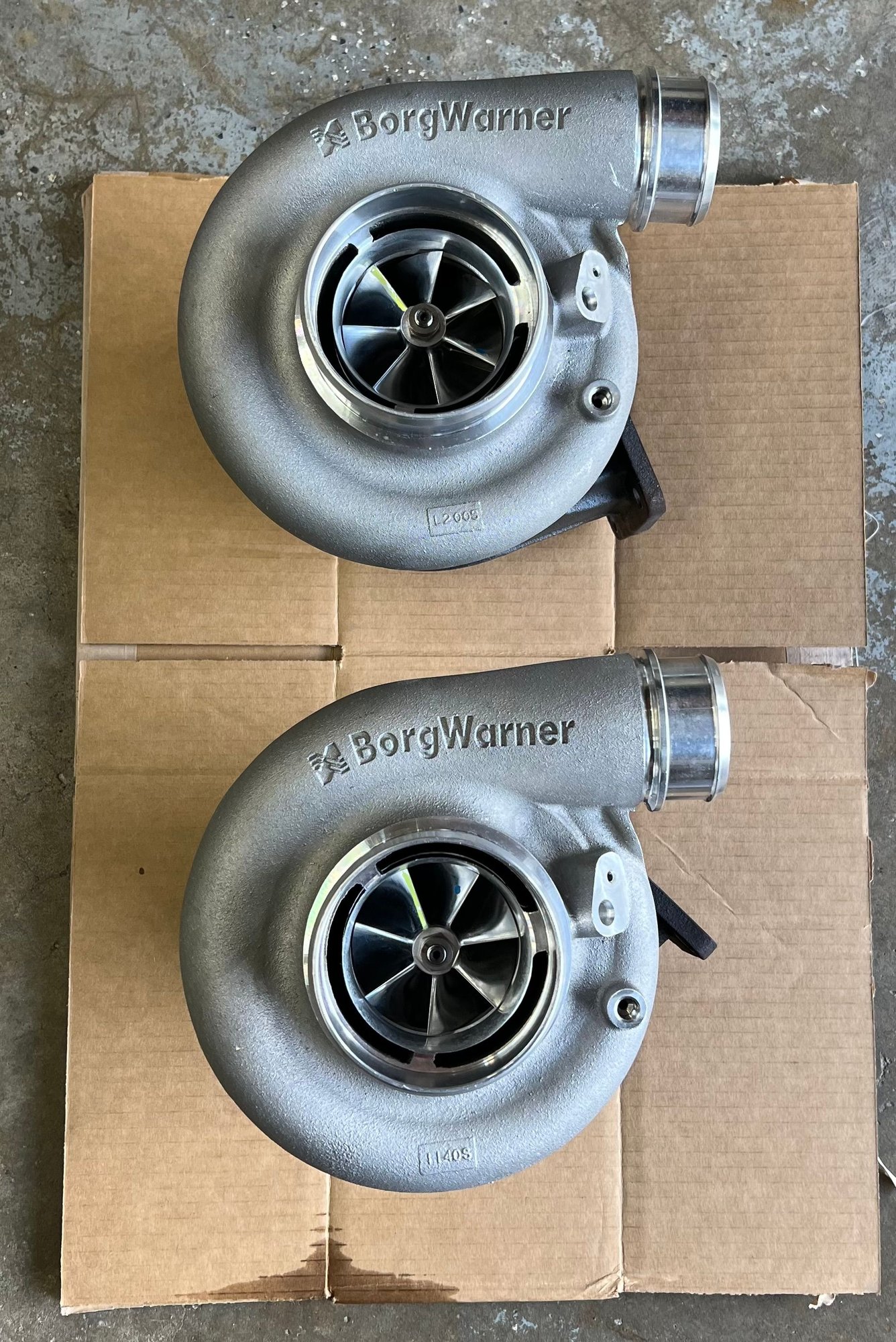 FS (For Sale) Borg Warner 72mm Turbos (S372-SXE / T4. 91 A/R 3.625 ...
