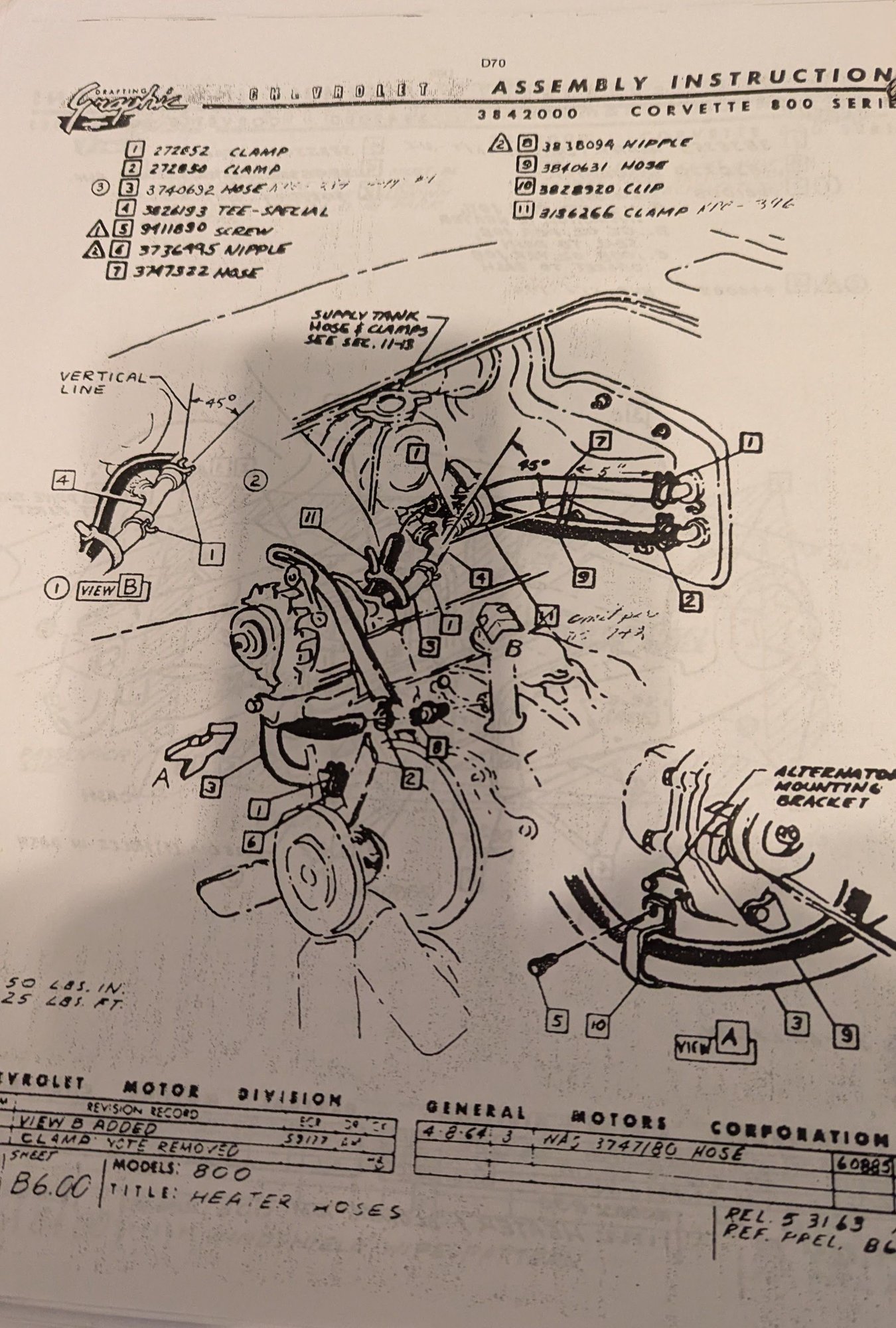 C2 65 Small block heater hose routing - CorvetteForum - Chevrolet ...
