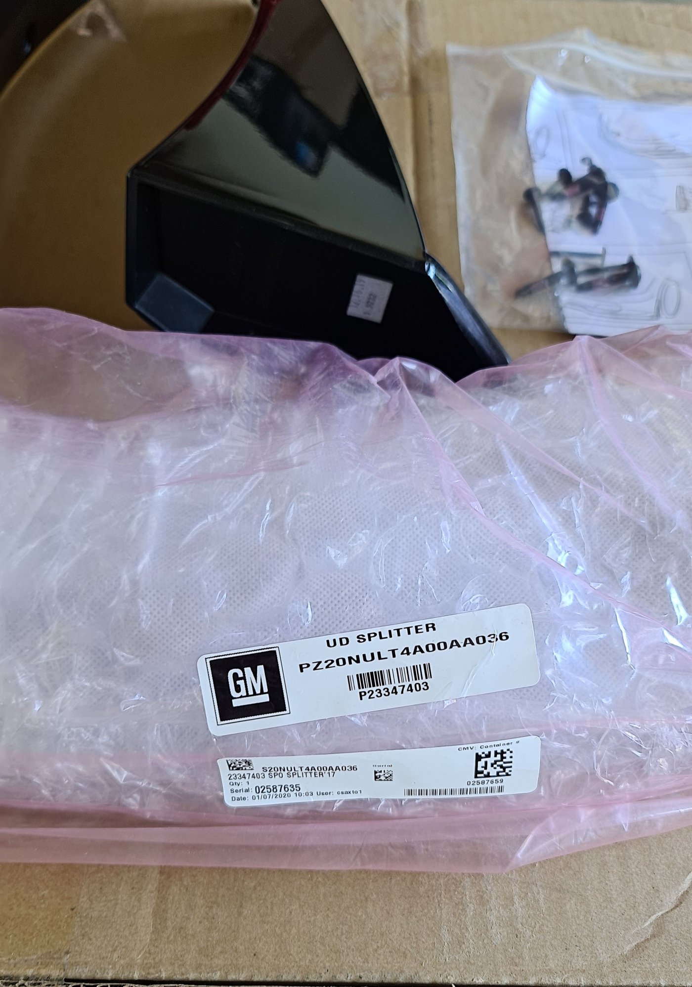 FS (For Sale) GM front spoiler stage 2/3 splitter (23347403, 23184895 ...