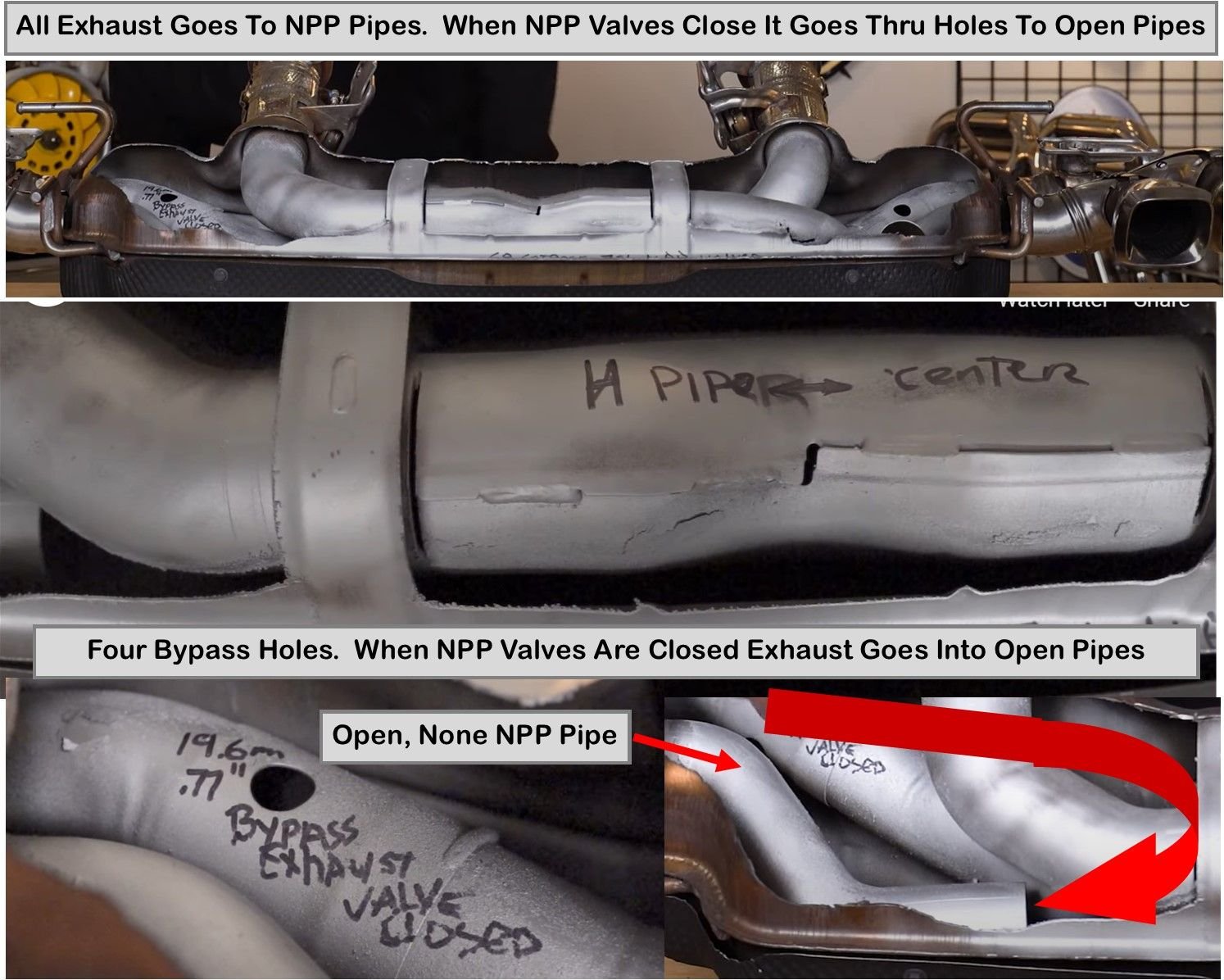 Stock Exhaust Cut Open! | How the Factory Exhaust Limits Exhaust Flow ...