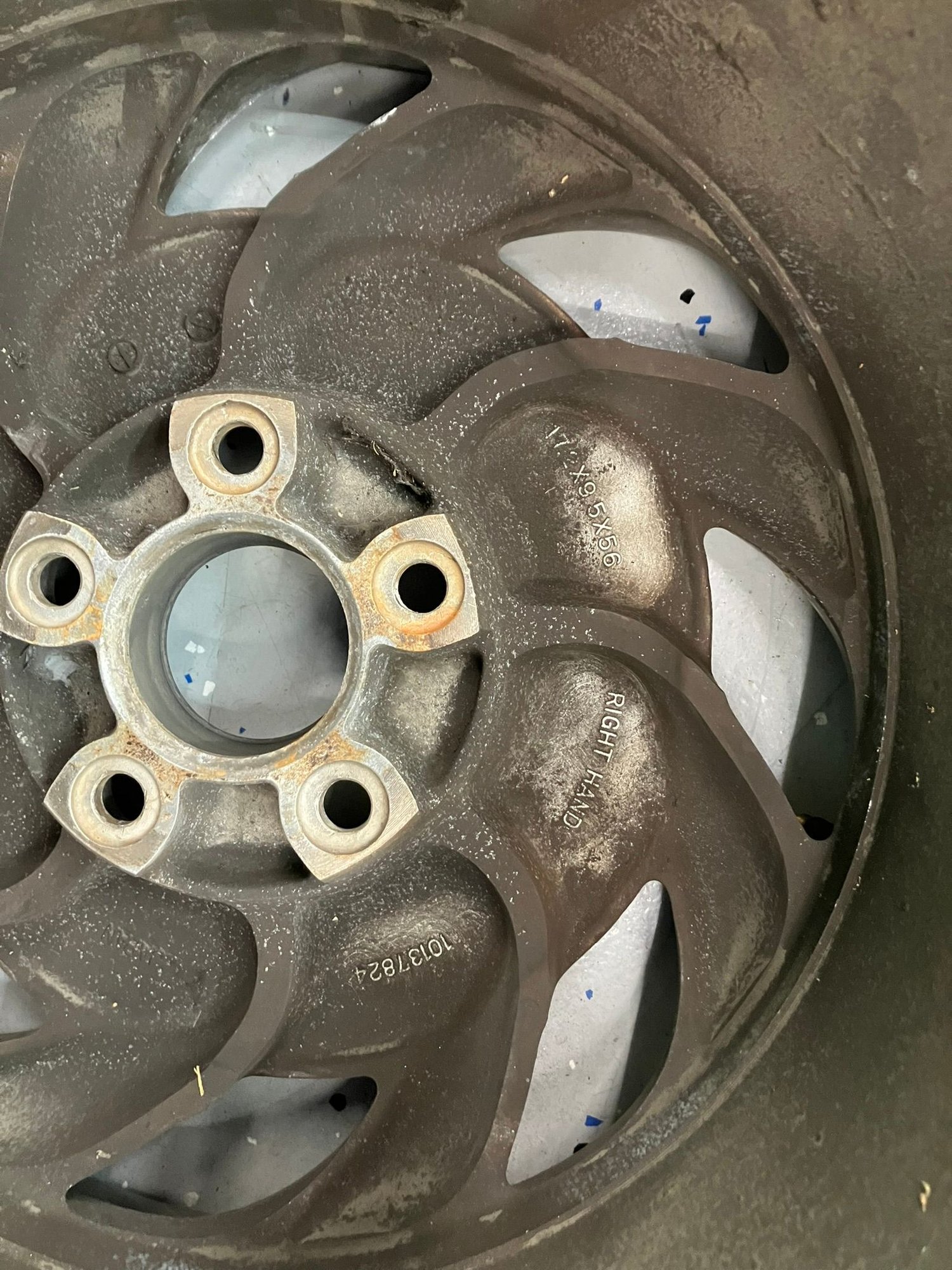 FS (For Sale) SOLD 4 Sawblade wheels - rough shape - 17.2x9.5 $100 OBO ...