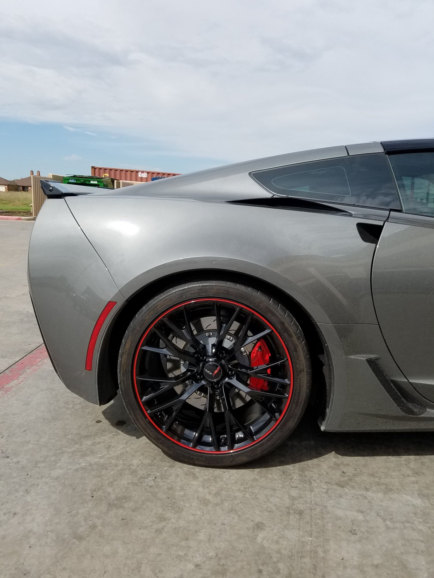 Satin Black wheels w/red stripe - CorvetteForum - Chevrolet Corvette ...