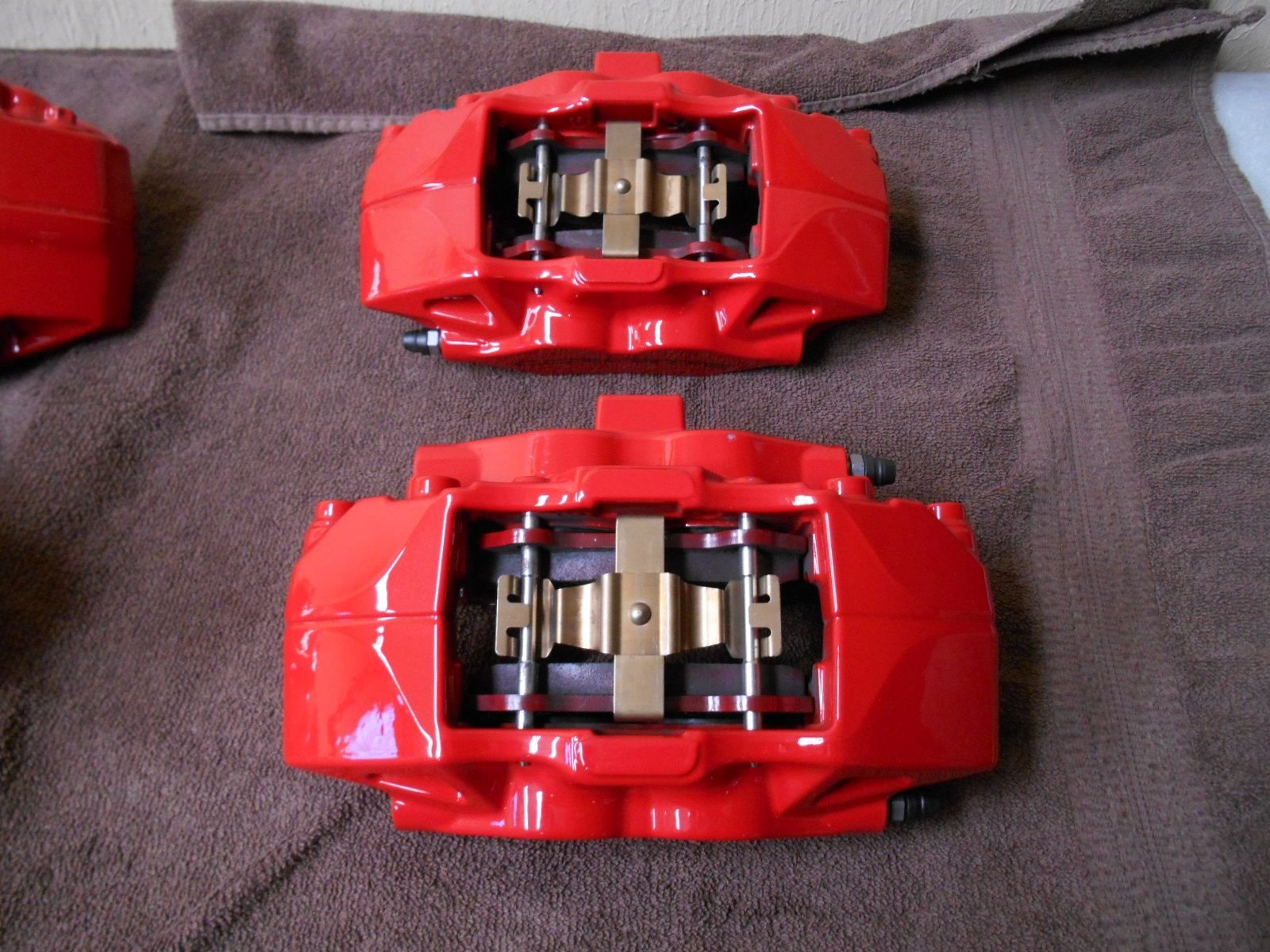 FS (For Sale) Red Z51 front/rear brake calipers powder coated ...