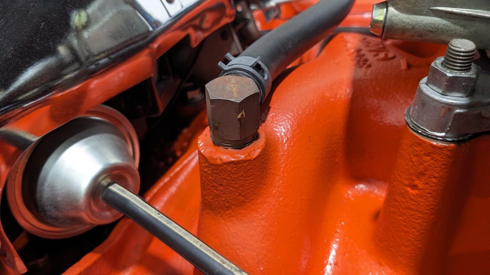 C2 Is anything used to seal the threads on the intake manifold vacuum ...