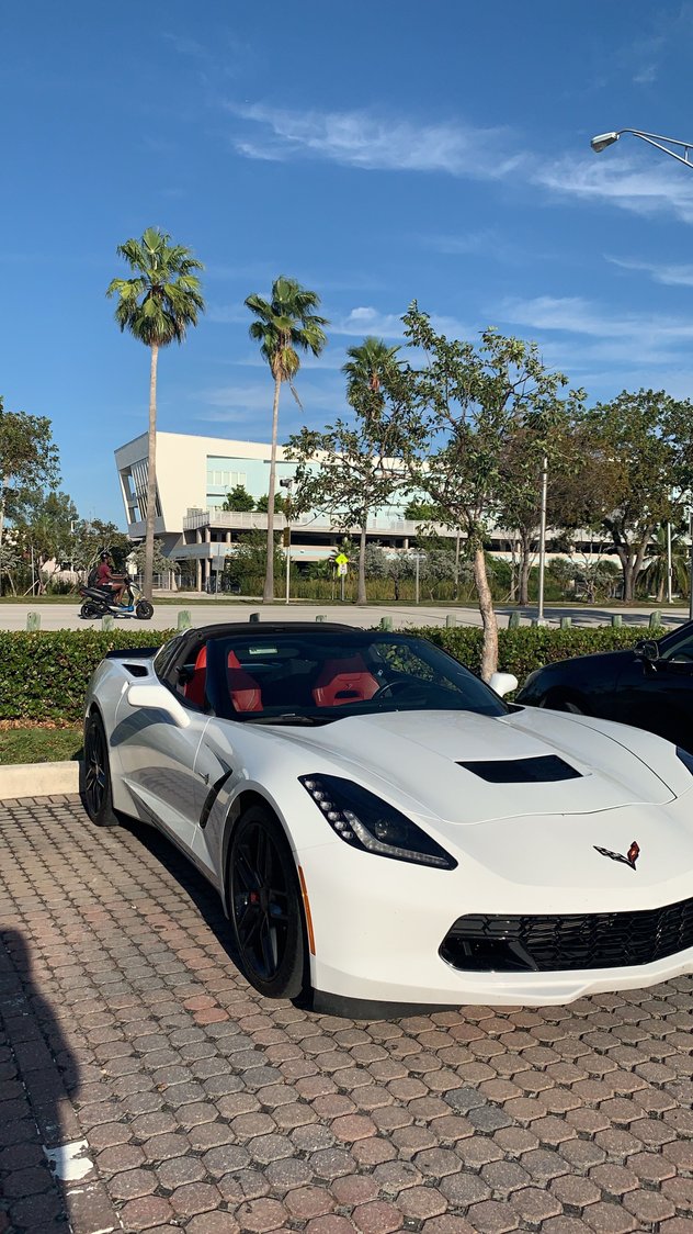 FS (For Sale) 2014 C7 Corvette coupe, white body, red interior, MIAMI ...