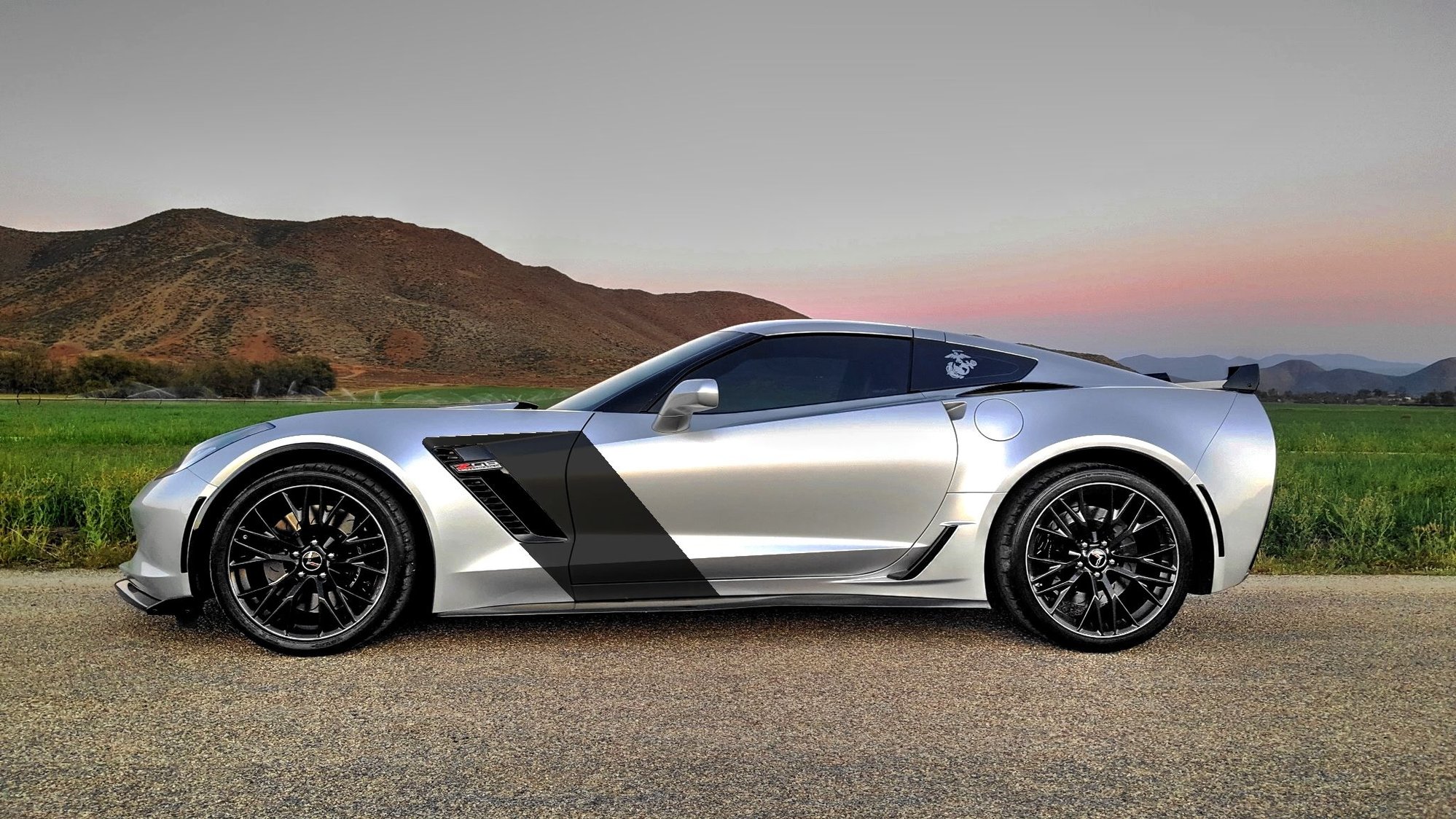 Pics of silver C7 with colored wheels? - CorvetteForum - Chevrolet ...