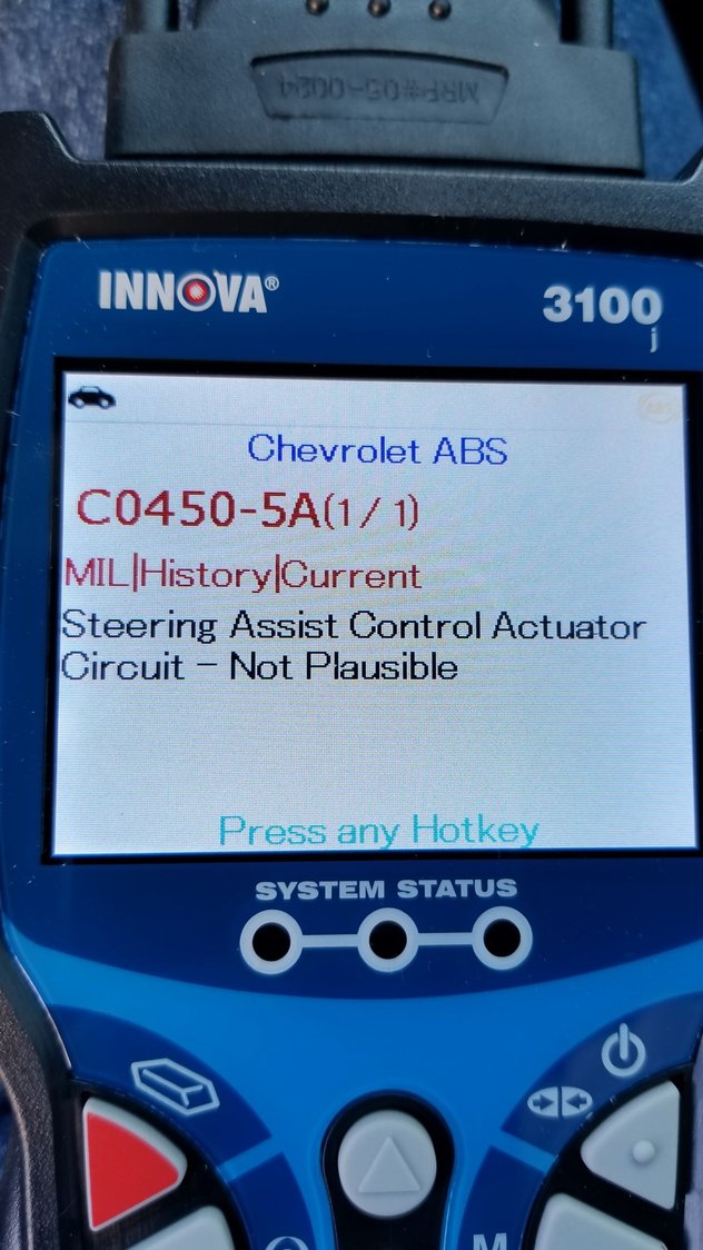 Error code C0450-5A - CorvetteForum - Chevrolet Corvette Forum Discussion