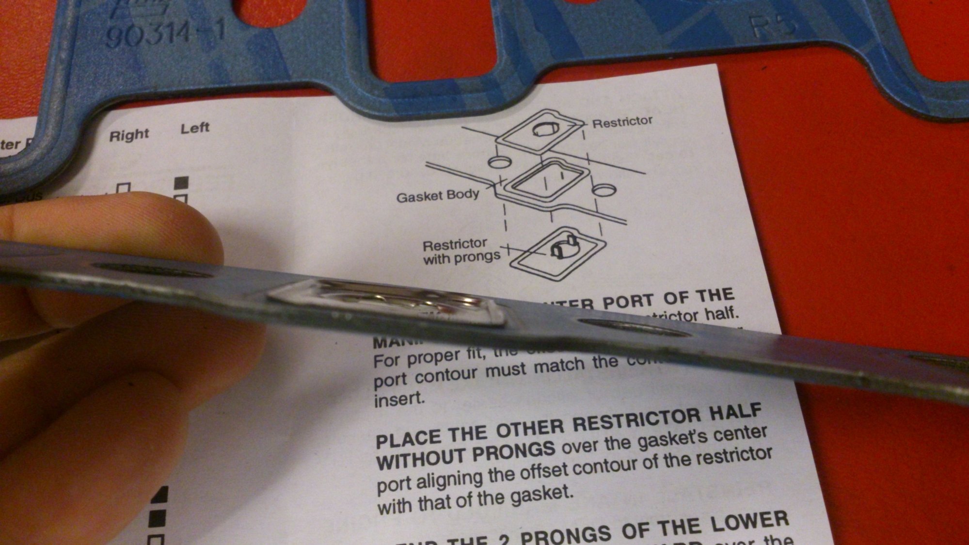 Intake gasket w exhaust port restrictor - CorvetteForum - Chevrolet ...